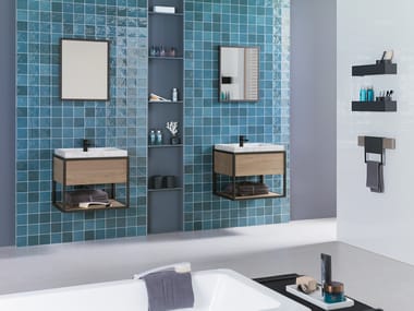 Wall Cladding RONDA AQUA WHITE & COLORS Collection By Porcelanosa