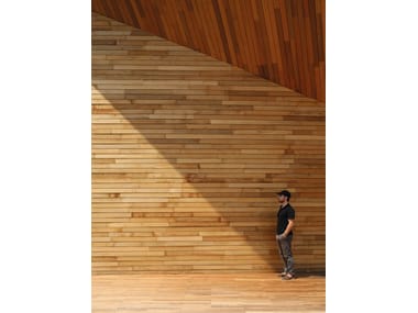 Wooden Façades and Ceiling Wood panel for facade By Ravaioli Legnami