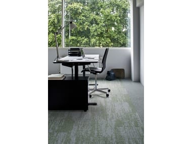 Nylon® carpet tiles WORKS FLOW Works Collection By Interface®