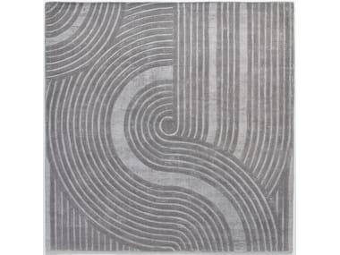 ZEN | Square rug Square rug in hand-crafted viscose By SITAP Carpet ...