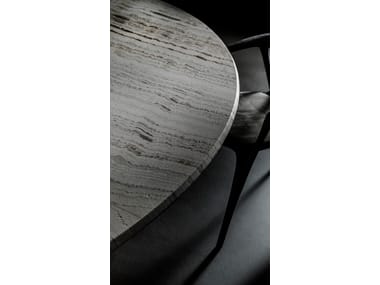 Round stone table ZENITH STONE By Henge design Massimo Castagna