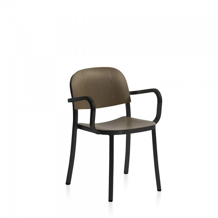 1 INCH | Chair with armrests 1 Inch Collection By Emeco design Jasper ...