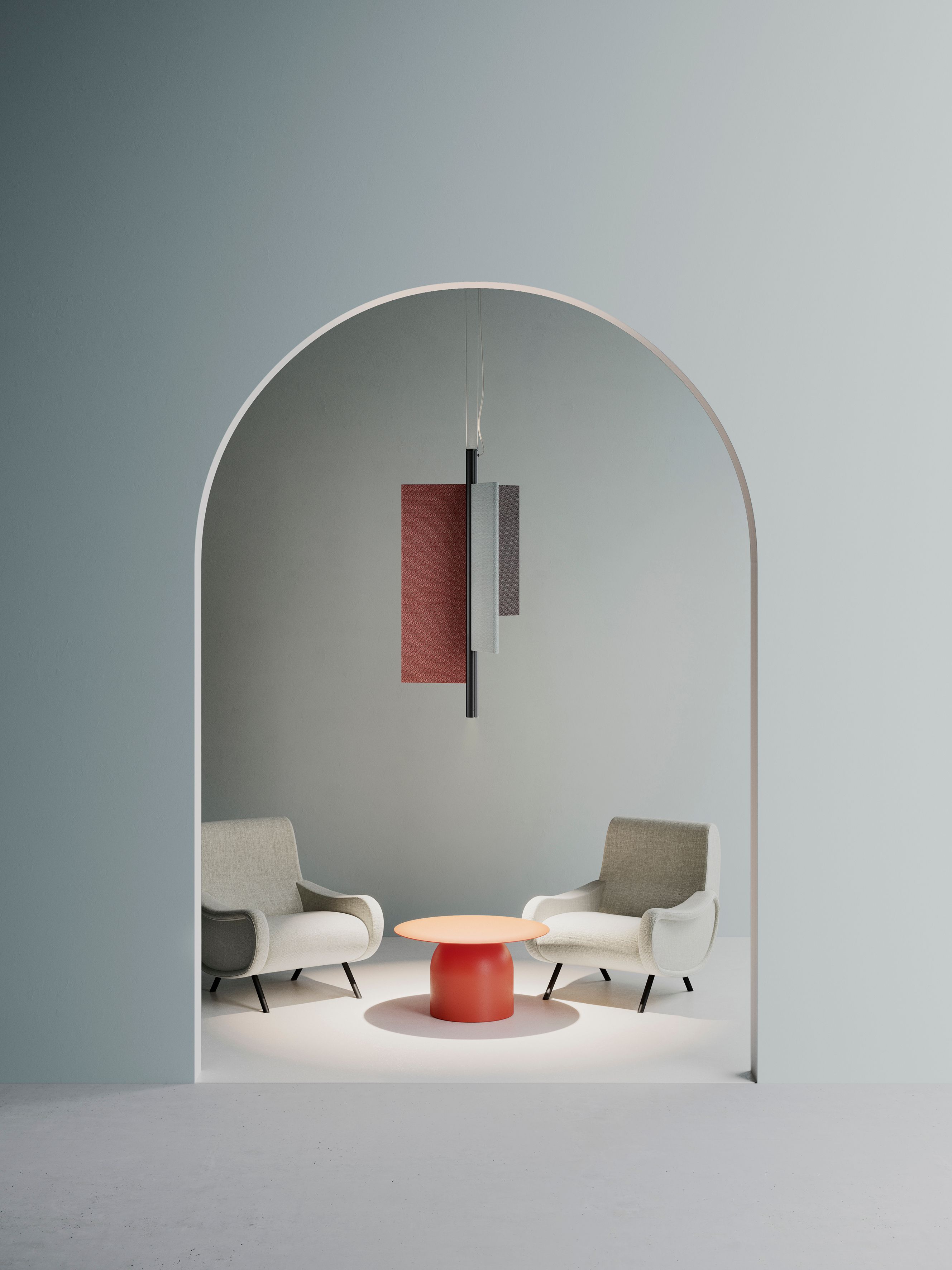 TRYPTA Acoustic pendant lamp By Luceplan | design Stephen Burks