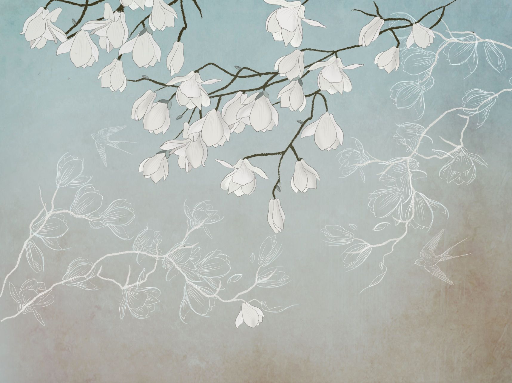 Wall tiles / wallpaper SPRING NATURE Collection By Officinarkitettura ...