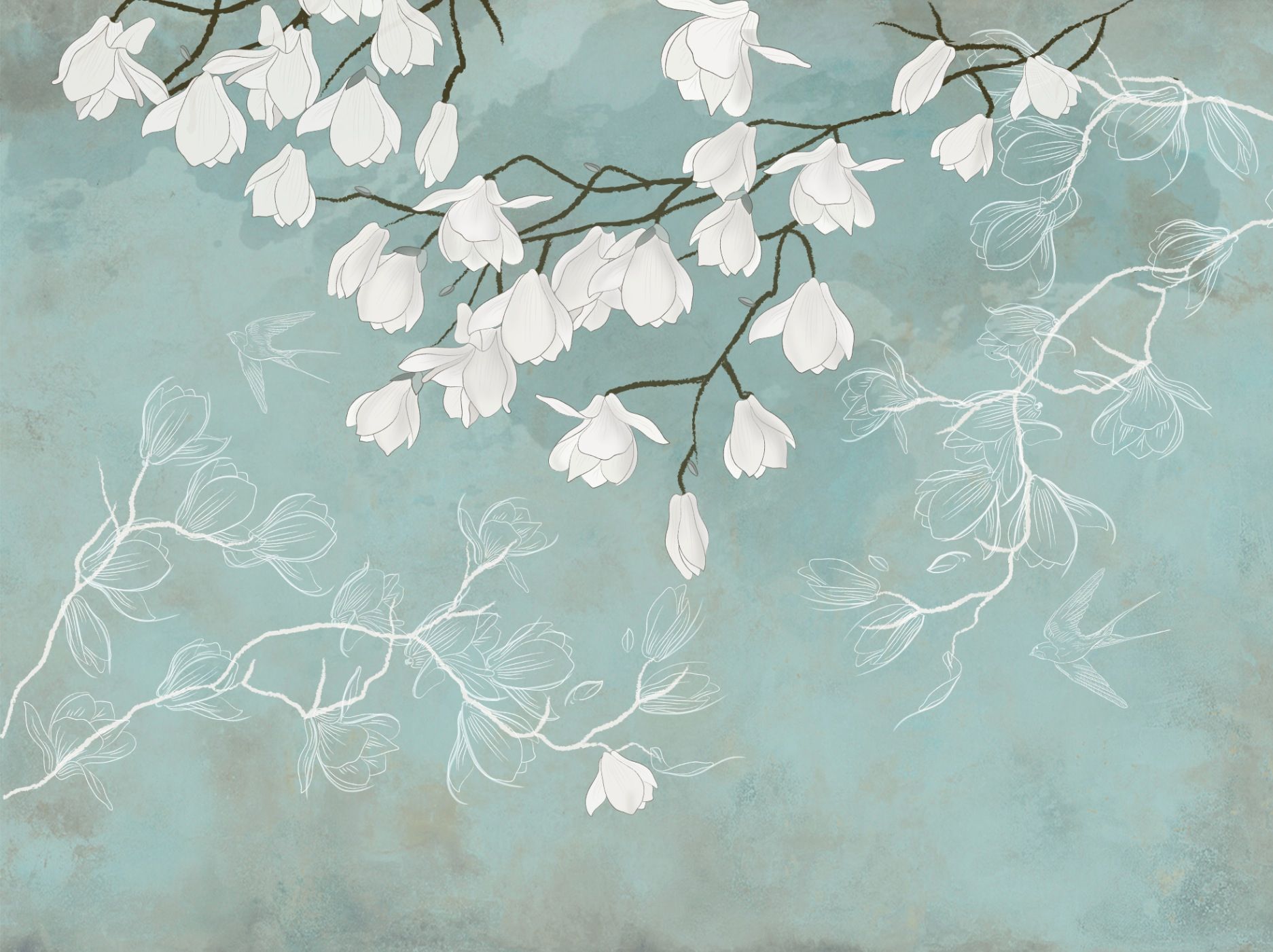 Wall tiles / wallpaper SPRING NATURE Collection By Officinarkitettura ...