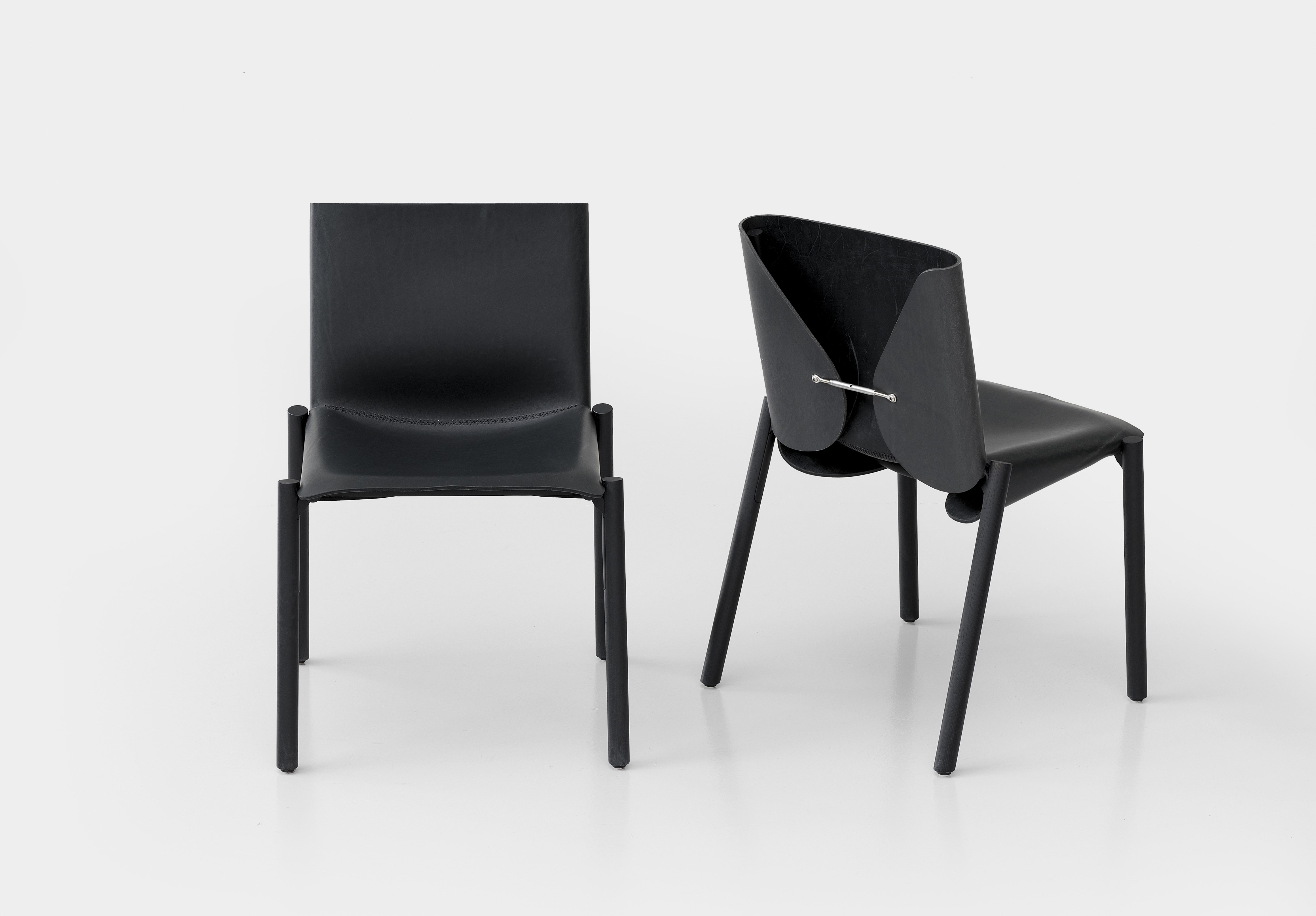 1085 EDITION Tanned leather chair By Kristalia | design Bartoli Design