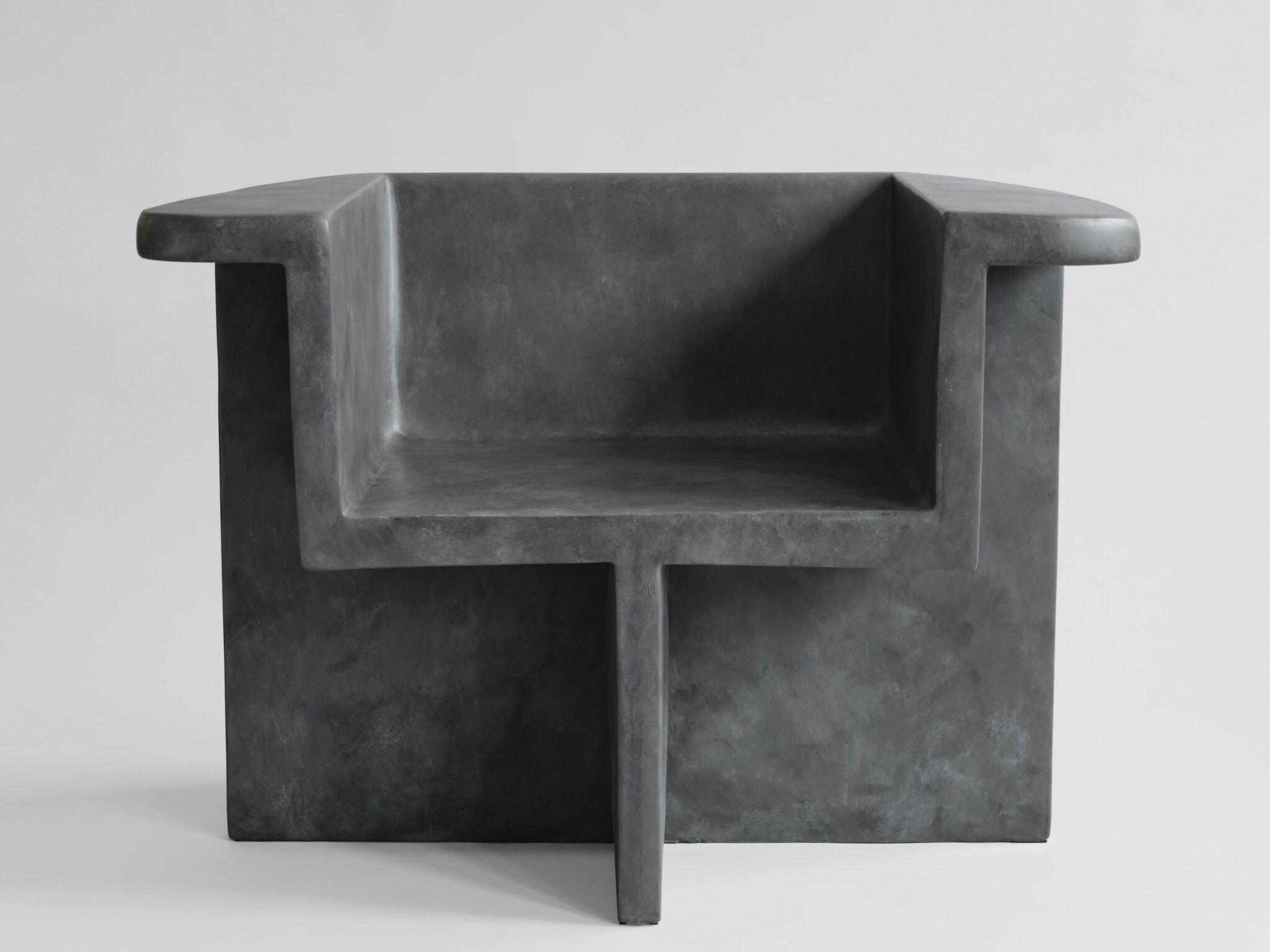 BRUTUS LOUNGE CHAIR Fiber cement easy chair with armrests By 101 ...