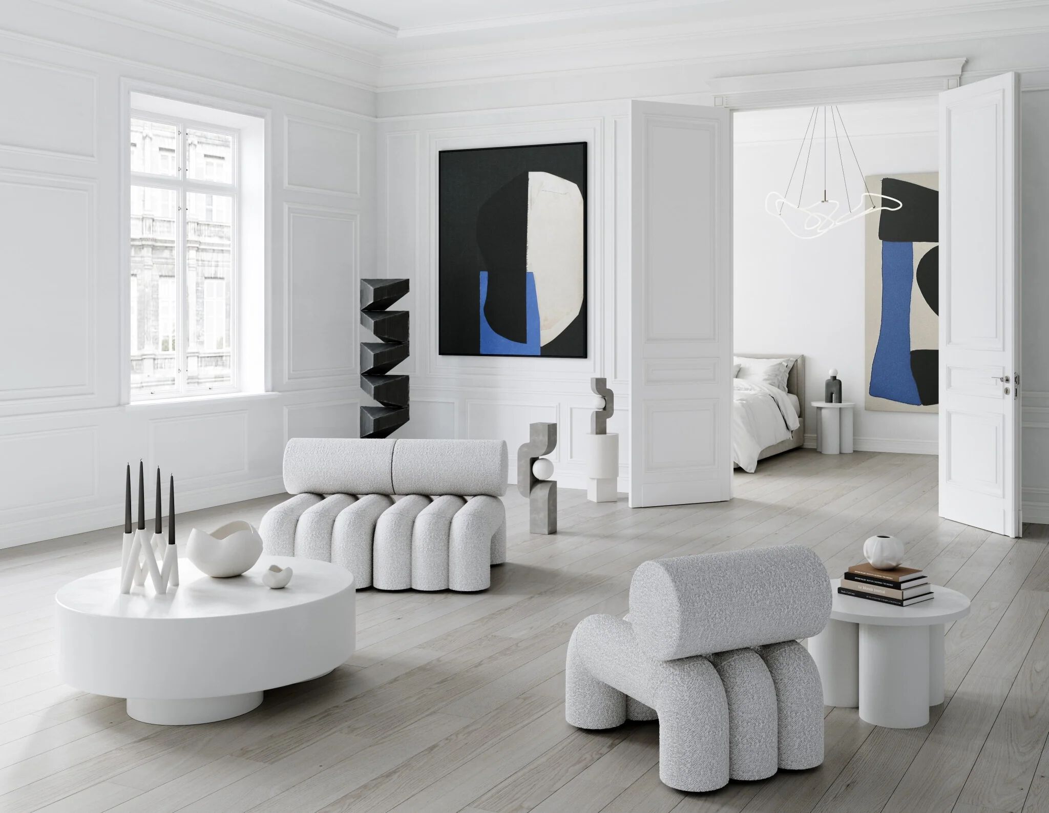 FOKU CHAIR BOUCLE' Armchair By 101 Copenhagen