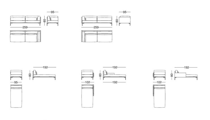 110 MODERN | Corner sofa By Vibieffe design Gianluigi Landoni