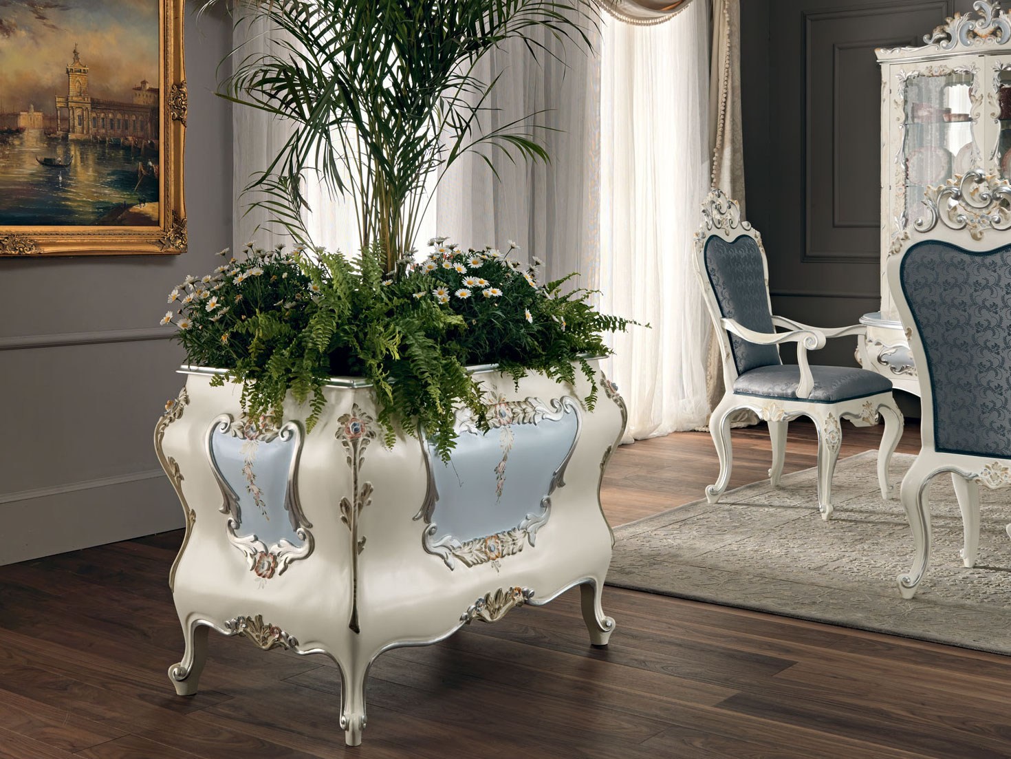 11637 | Plant pot Solid wood plant pot By Modenese Luxury Interiors