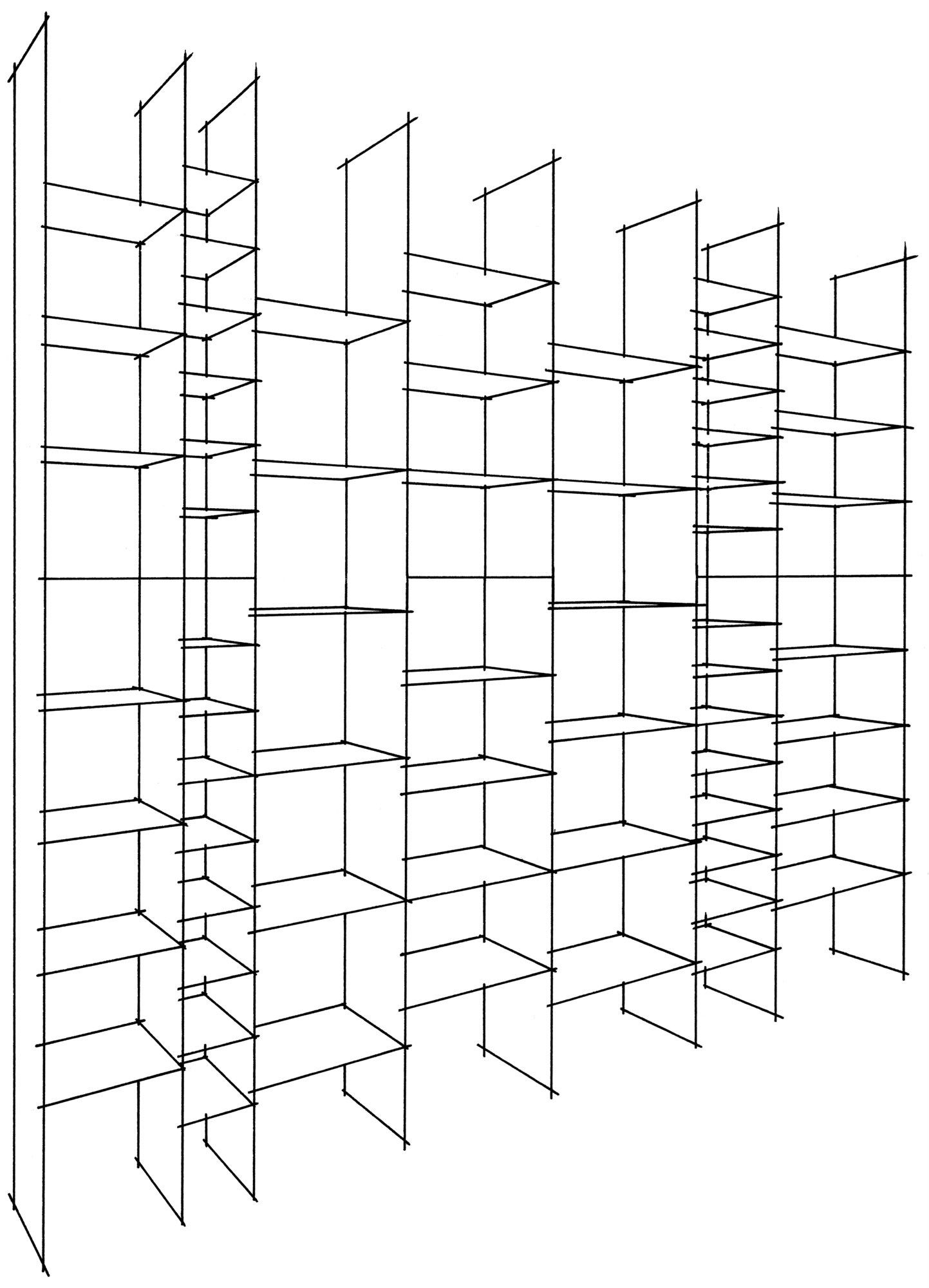 15 SQUARE | Divider bookcase 15 Square Collection By Eggersmann küchen