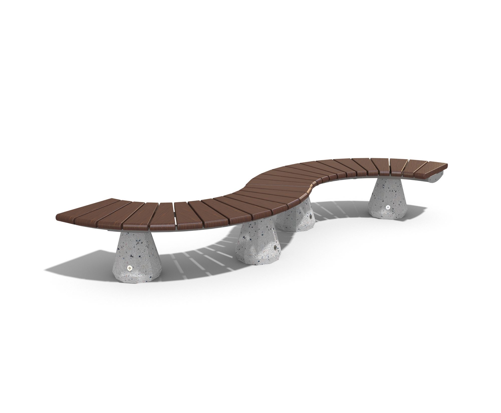 156 | Curved bench Sectional Curved lacquered wooden Bench By ENCHO ...