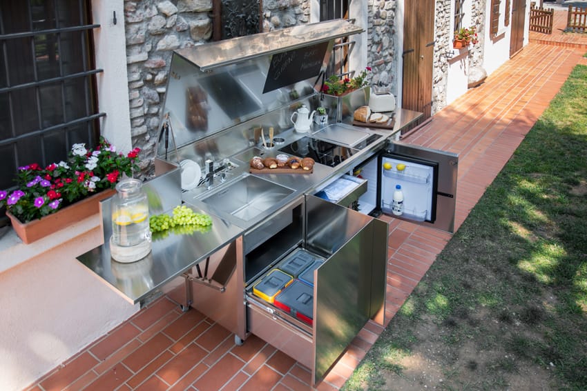 FINALMENTE Electric stainless steel outdoor kitchen By Foster | design ...
