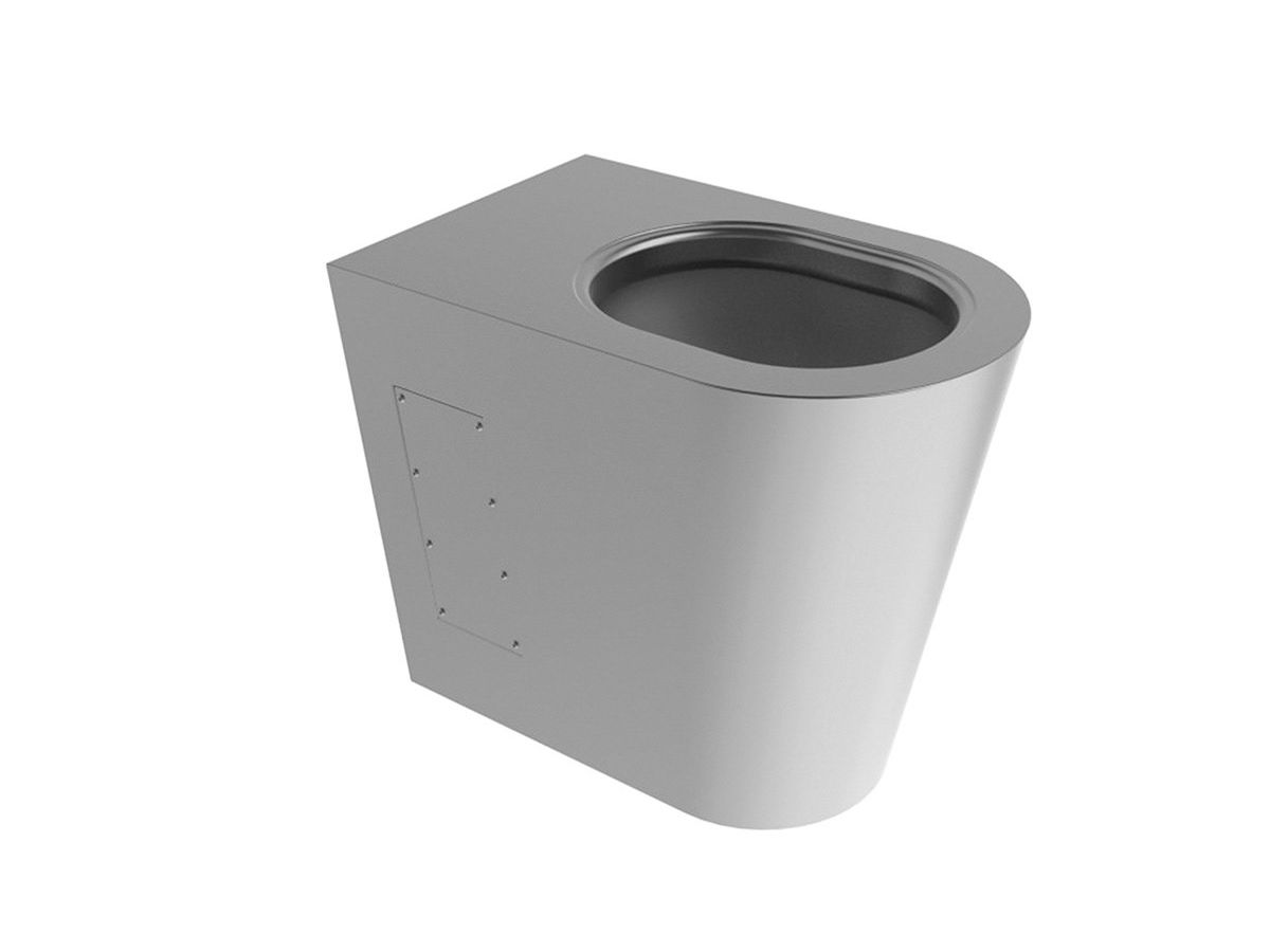 2040 | Toilet Floor mounted stainless steel toilet By Saniline