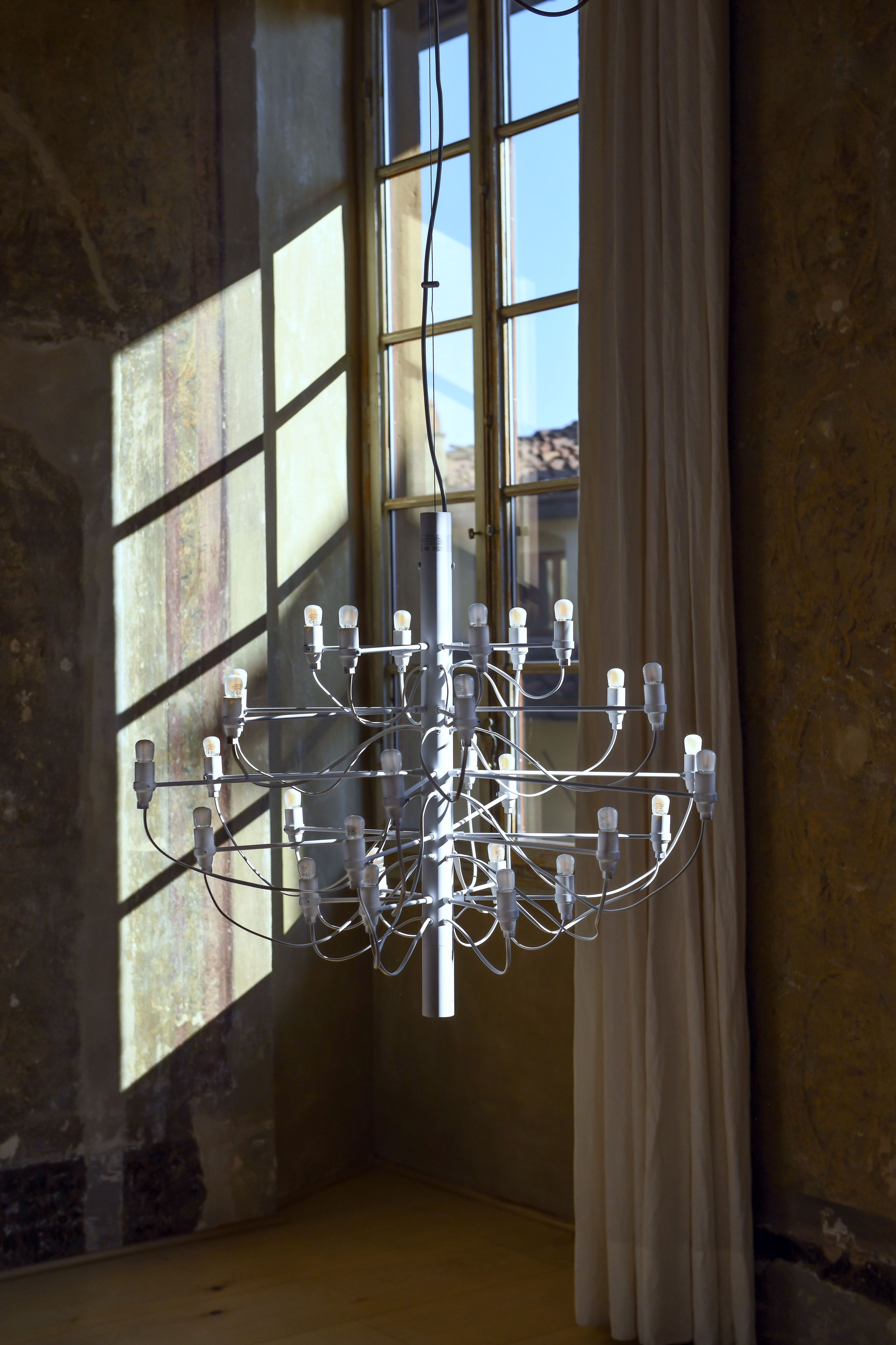2097/30 LED metal pendant lamp By Flos | design Gino Sarfatti