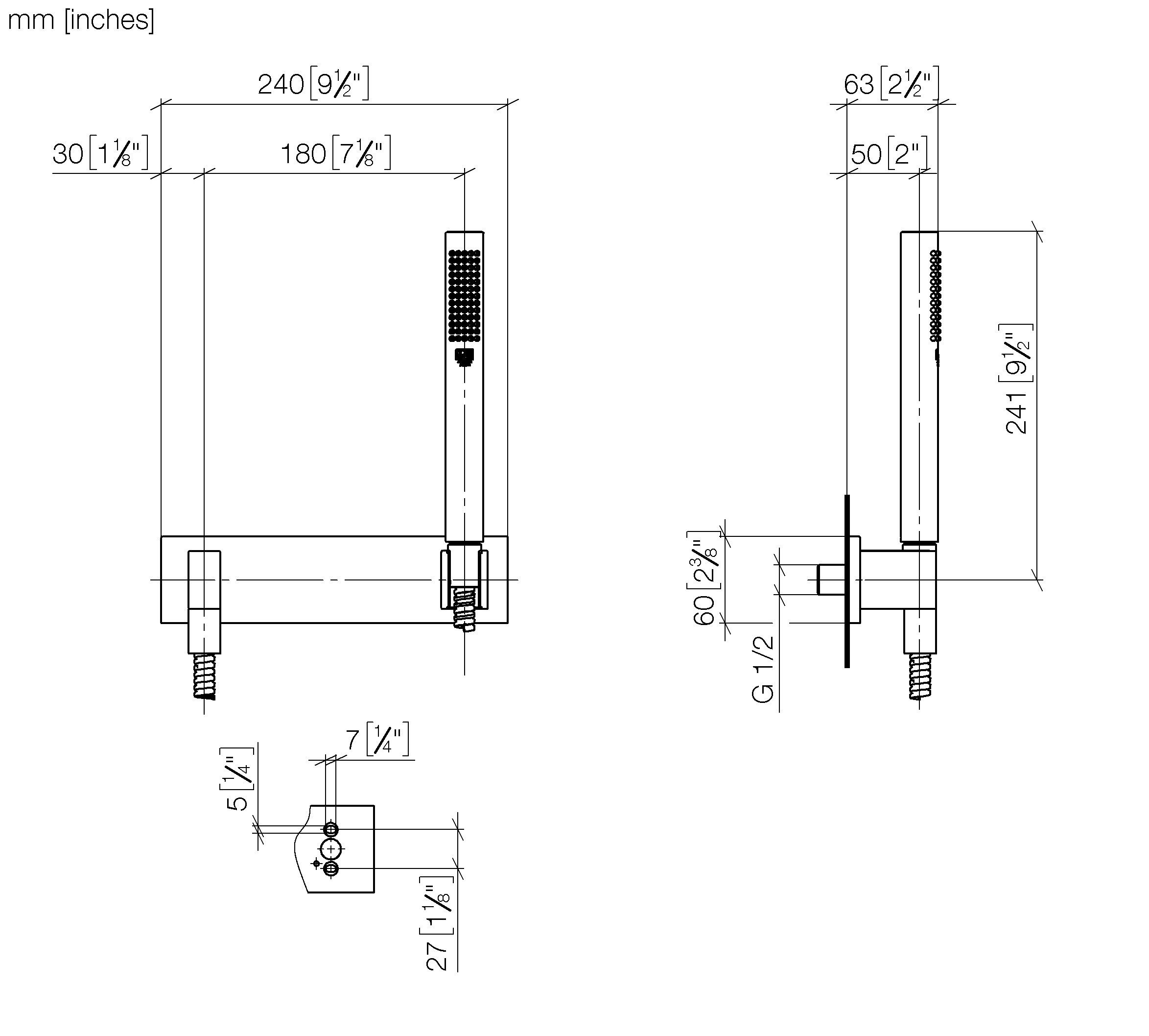 27818980 Wall-mounted handshower with hose By Dornbracht | design ...