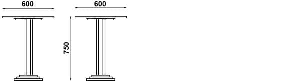 282 | Square table By Adico