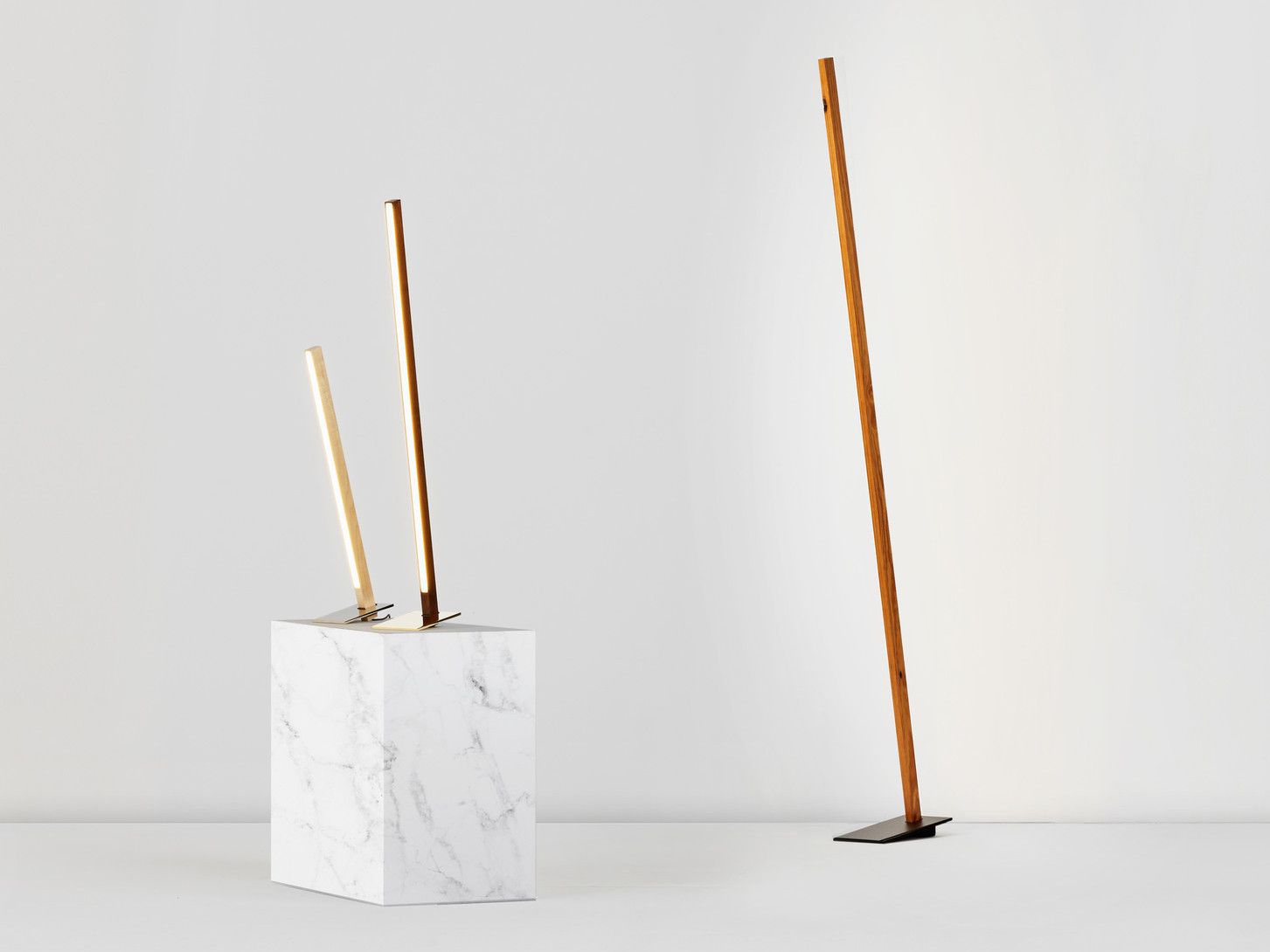 LED wooden table lamp 2ft TABLE TORCH Portable Collection By Stickbulb ...