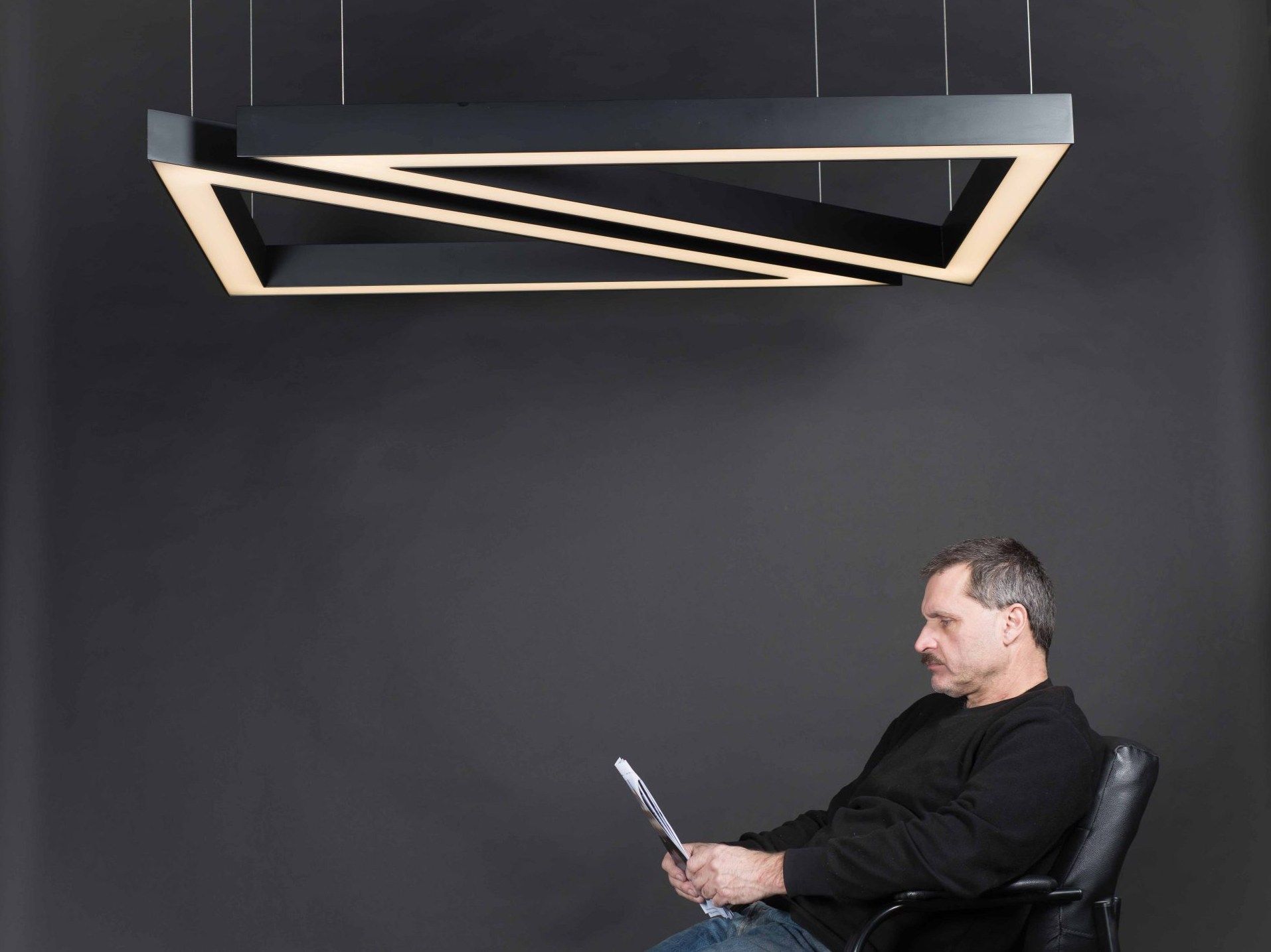 LED pendant lamp with dimmer 3-4-5 By Karice design Maurice Laurent Dery