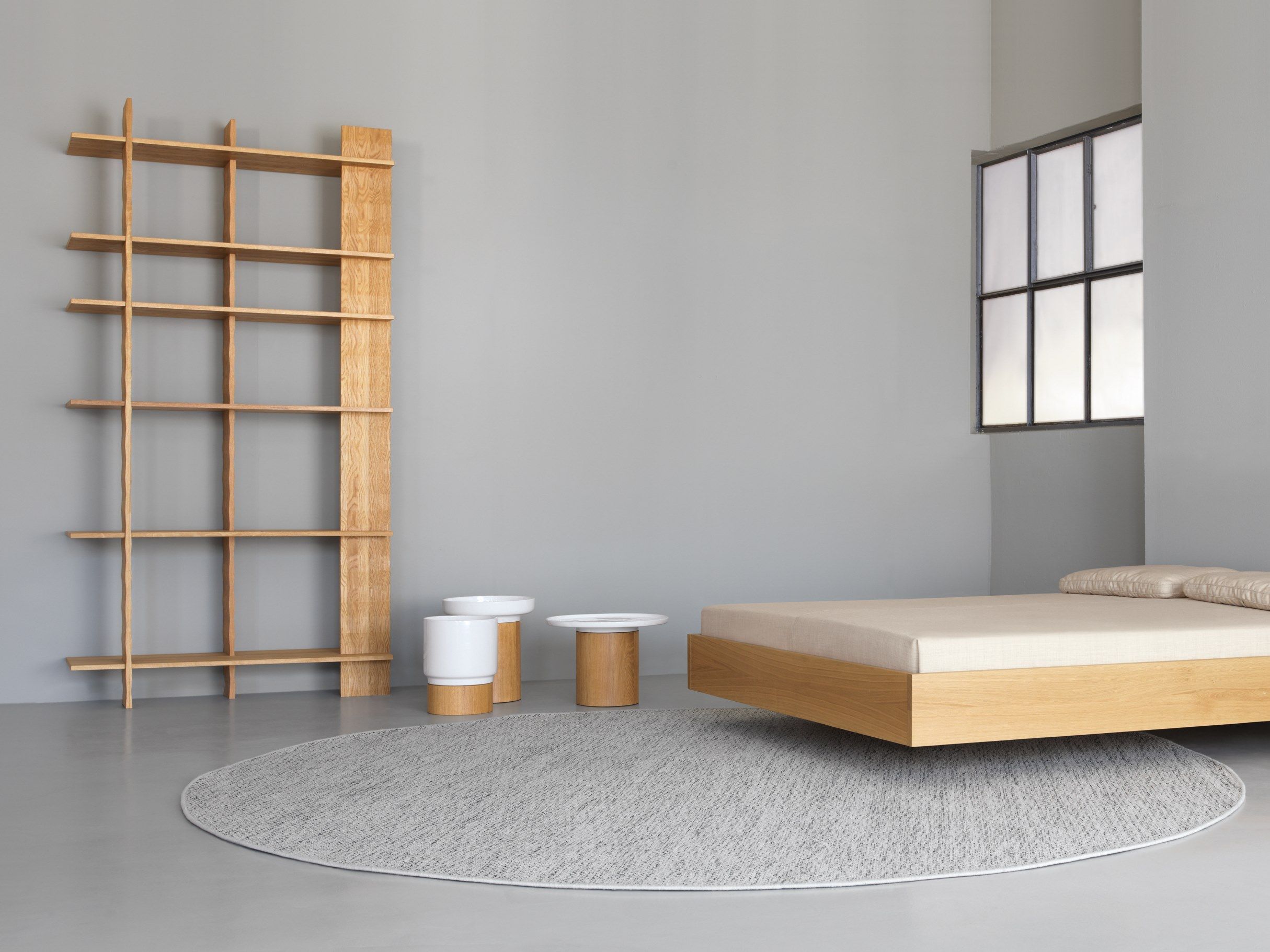 Open freestanding wooden bookcase 3°REGAL By ZEITRAUM design Aero ...