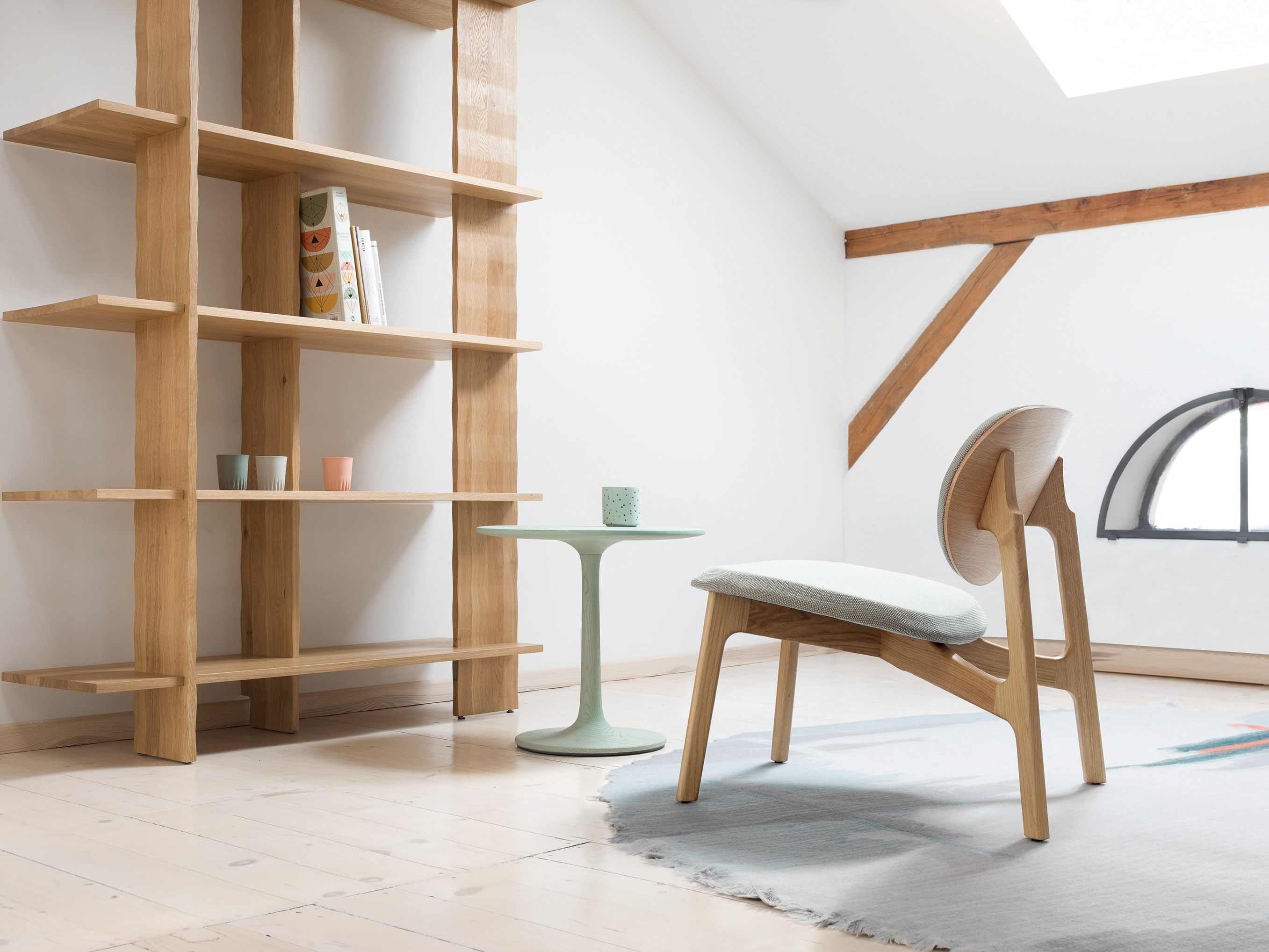 Open freestanding wooden bookcase 3°REGAL By ZEITRAUM design Aero ...