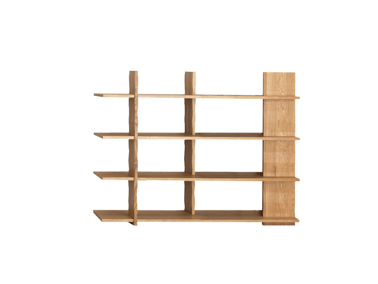 Open freestanding wooden bookcase 3°REGAL By ZEITRAUM design Aero ...