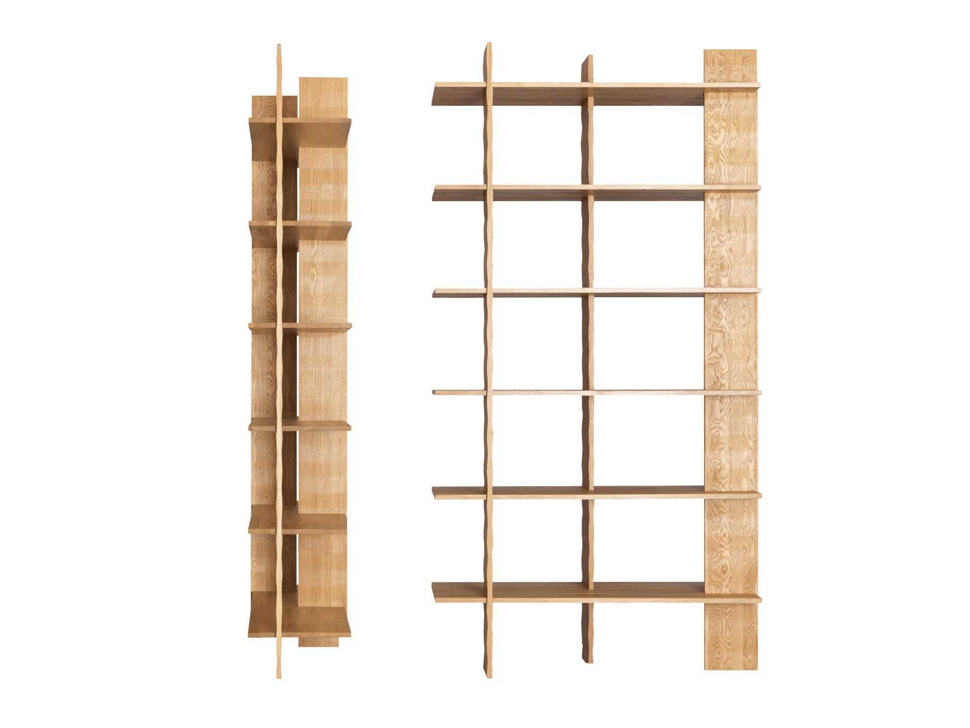 Open freestanding wooden bookcase 3°REGAL By ZEITRAUM design Aero ...