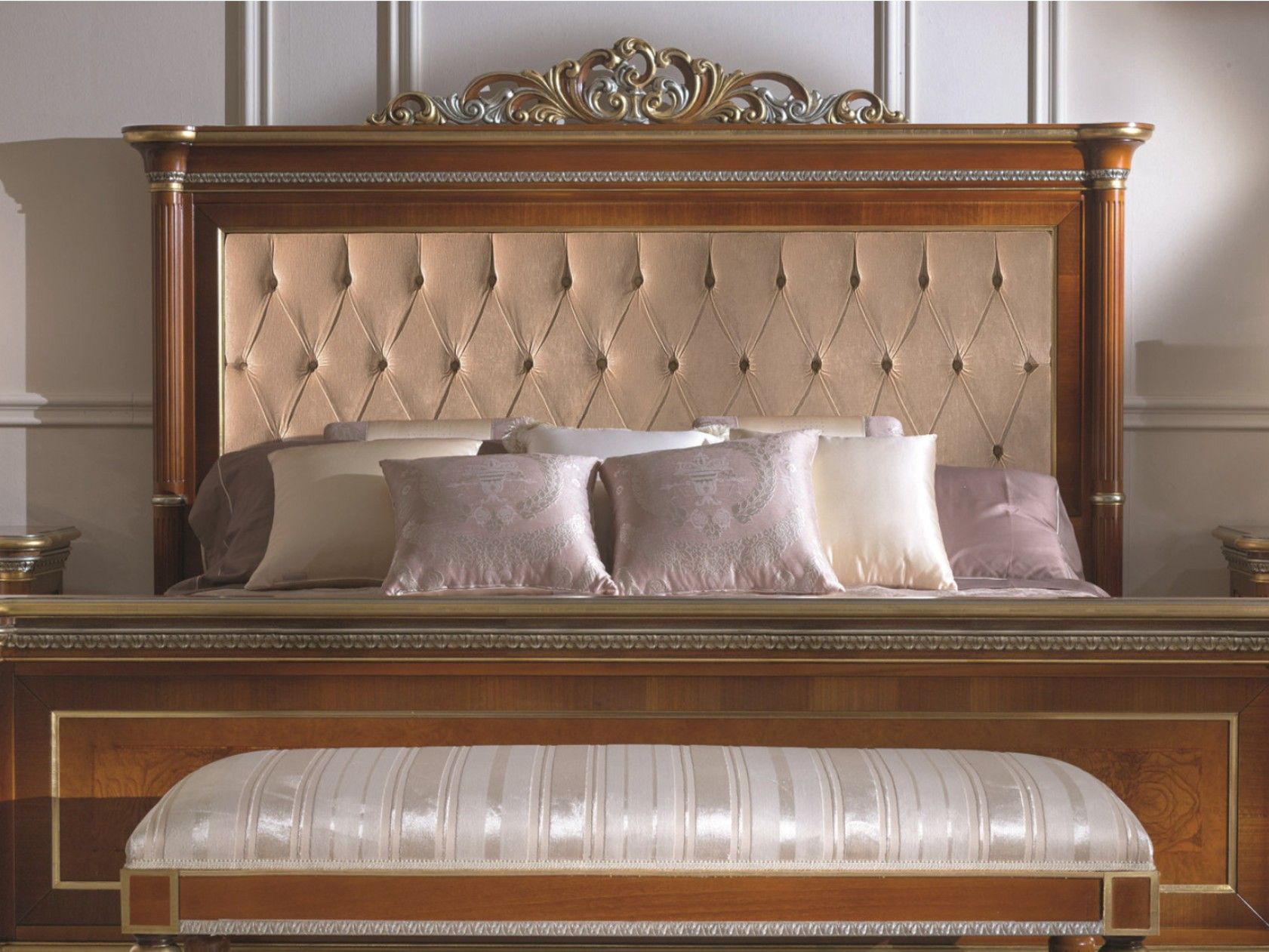 35TH ANNIVERSARY 2740-UPH Tufted fabric headboard for double bed By ...