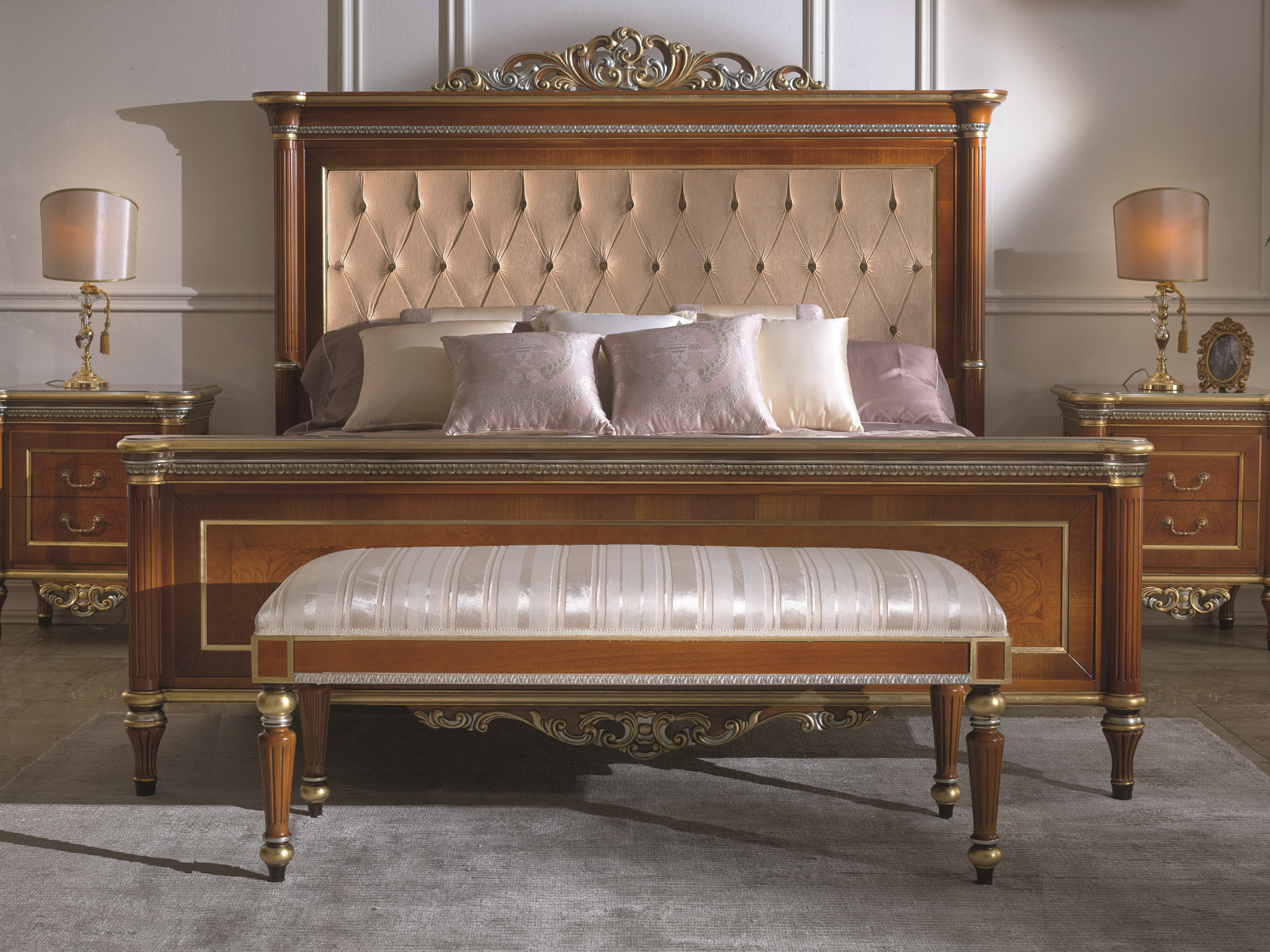 35TH ANNIVERSARY 2740-UPH Tufted fabric headboard for double bed By ...