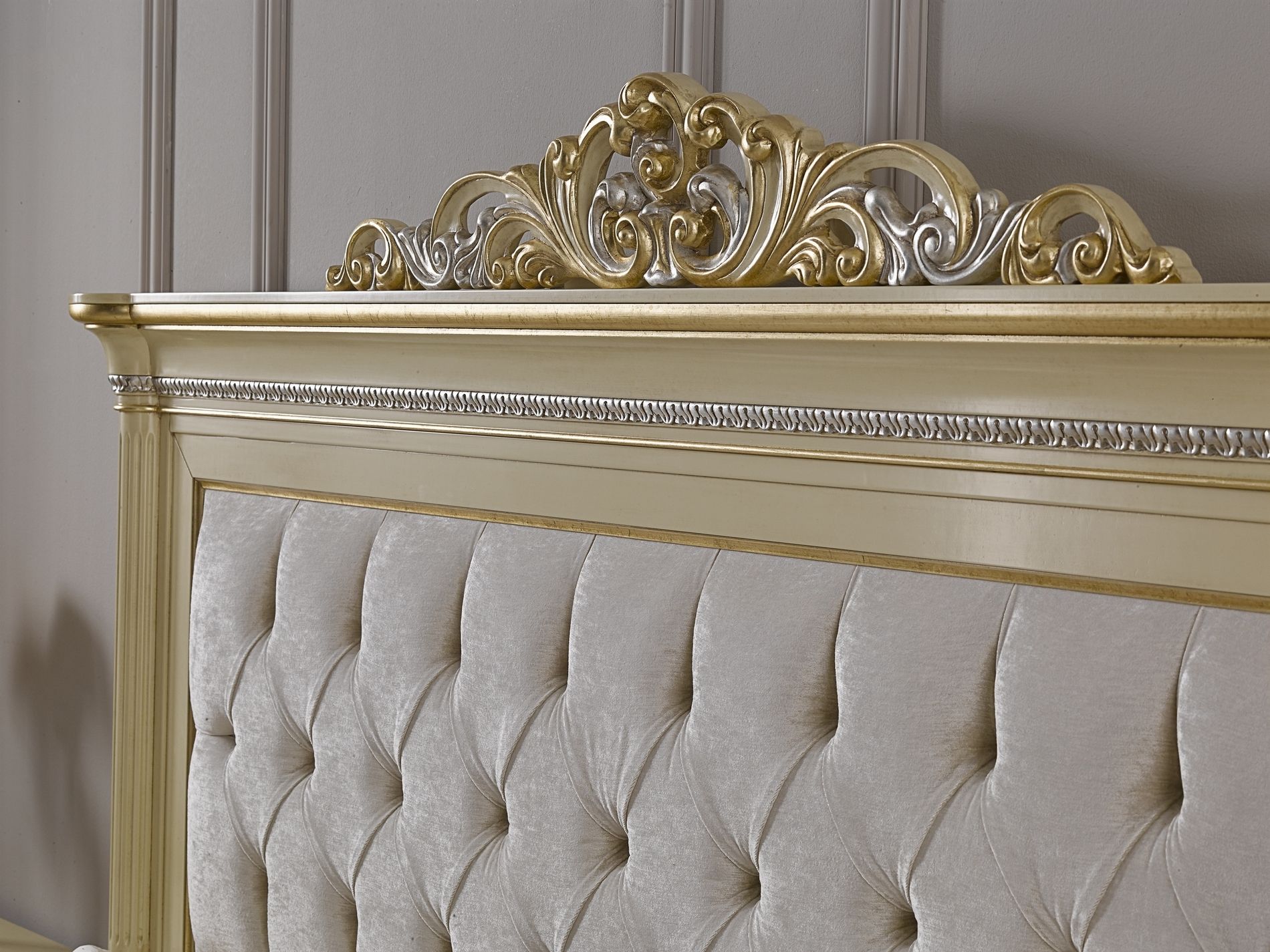 35TH ANNIVERSARY 2740-UPH Tufted fabric headboard for double bed By ...