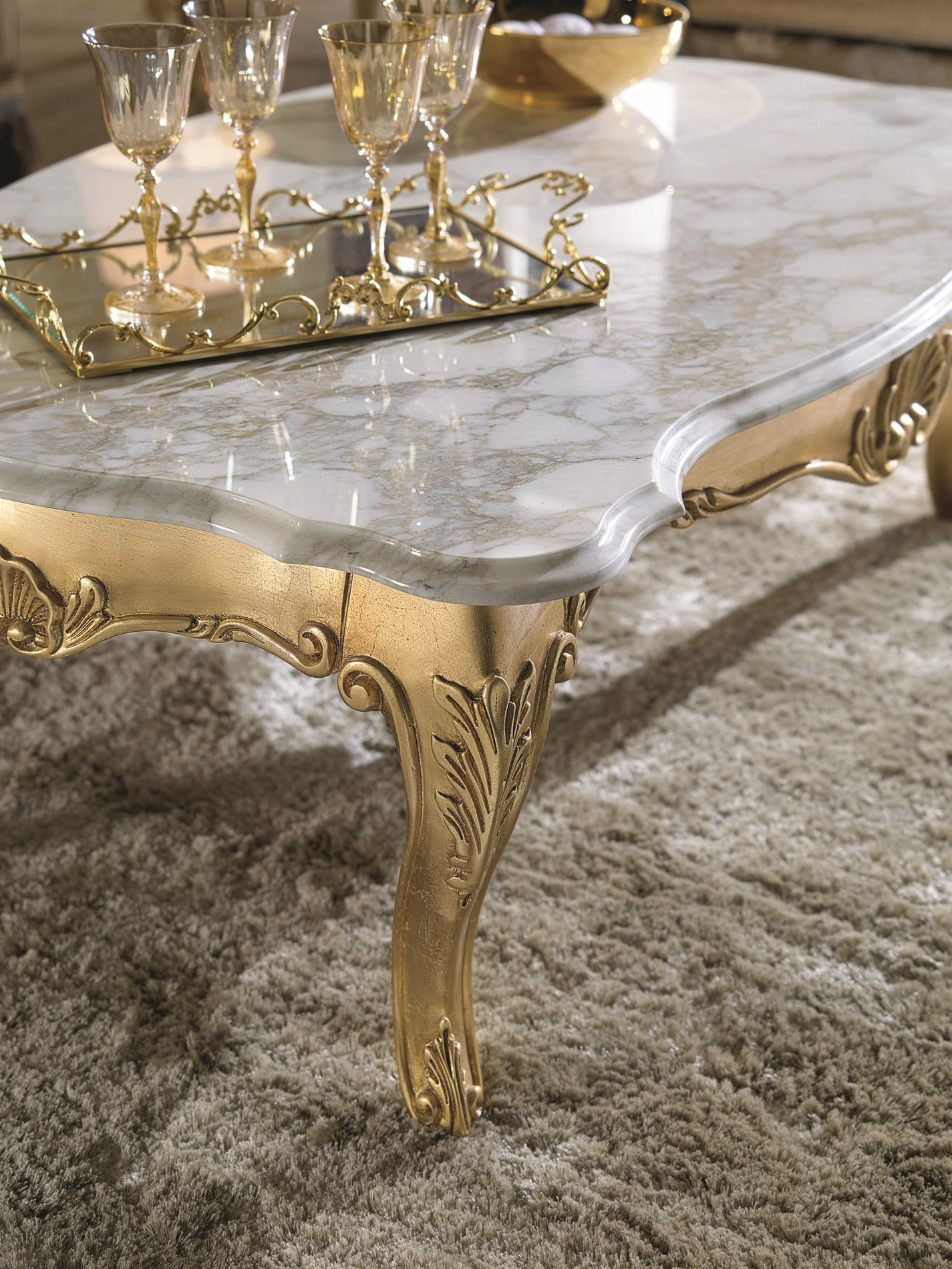 35TH ANNIVERSARY 876-M | Calacatta marble coffee table Rectangular ...