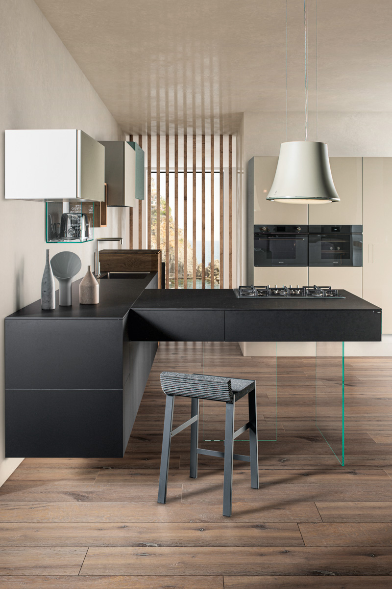 36E8 FENIX | Kitchen with peninsula 36e8 Collection By Lago design ...