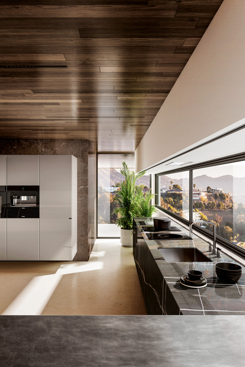 36E8 MARBLE XGLASS | Linear kitchen 36e8 Collection By Lago design ...
