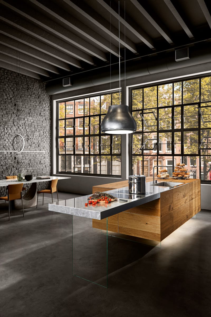 36E8 WILDWOOD Kitchen with island By Lago | design Daniele Lago