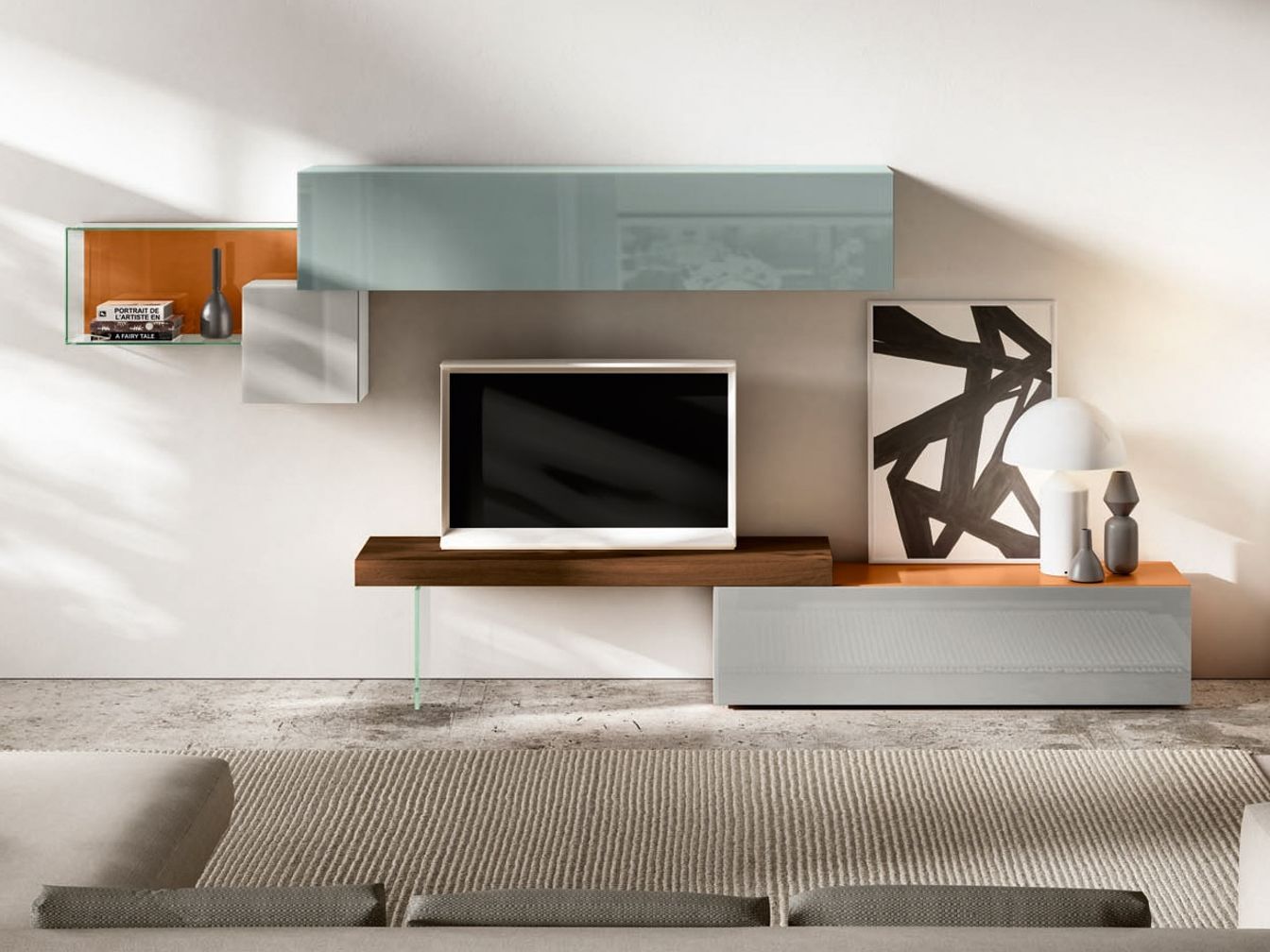 36E8 - 0513 | TV cabinet 36e8 Collection By Lago design Daniele Lago