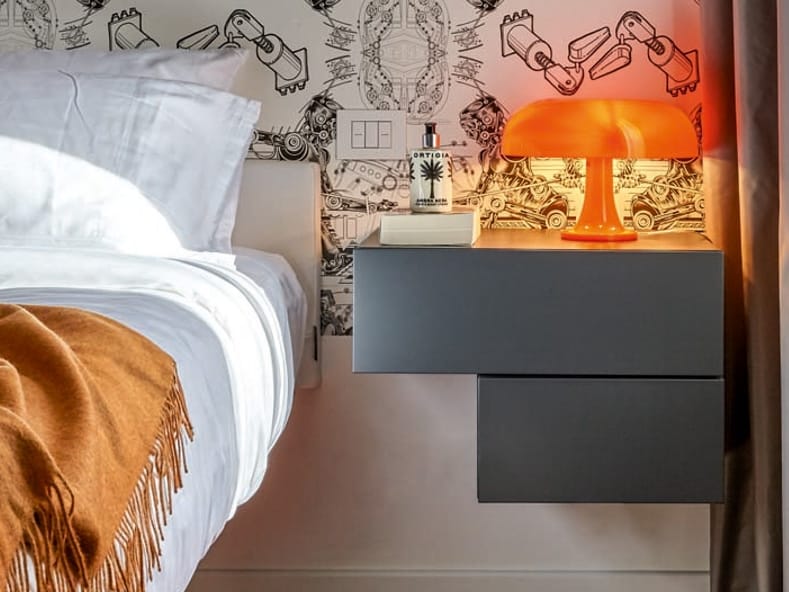 36E8 - 0766 | Bedside table Wall-mounted bedside table By Lago | design ...