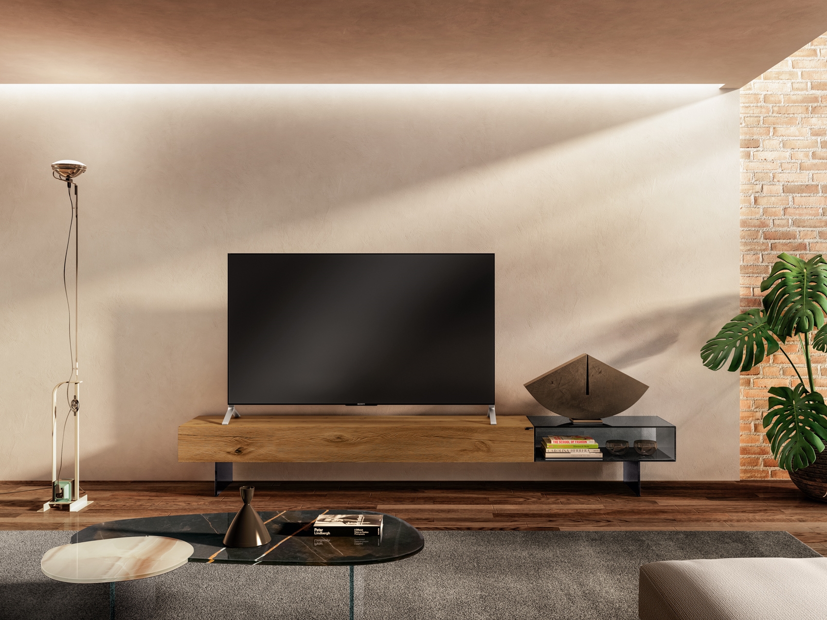 36E8 GLASS 1406 | TV cabinet 36e8 Collection By Lago design Daniele Lago