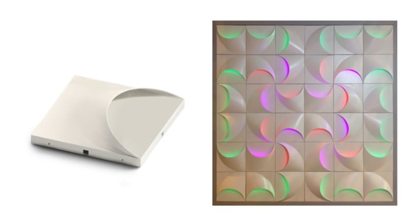 Aluminium wall lamp / ceiling lamp 3D LED WALL PANEL By Neonny