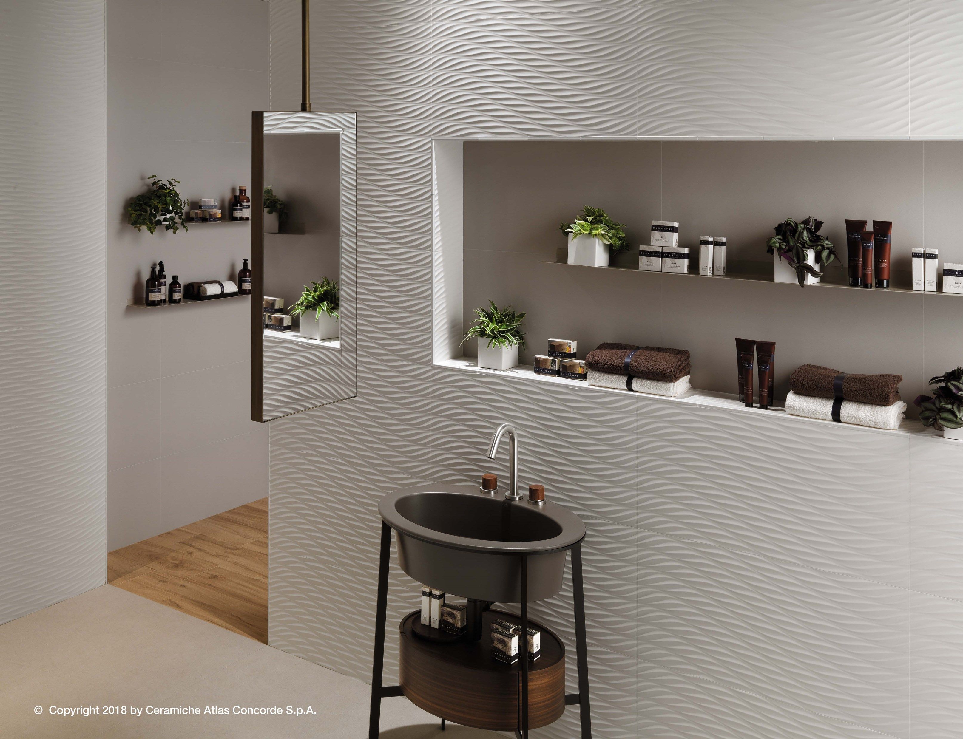 White-paste 3D Wall Cladding 3D WALL DESIGN TWIST 3D Wall Design ...