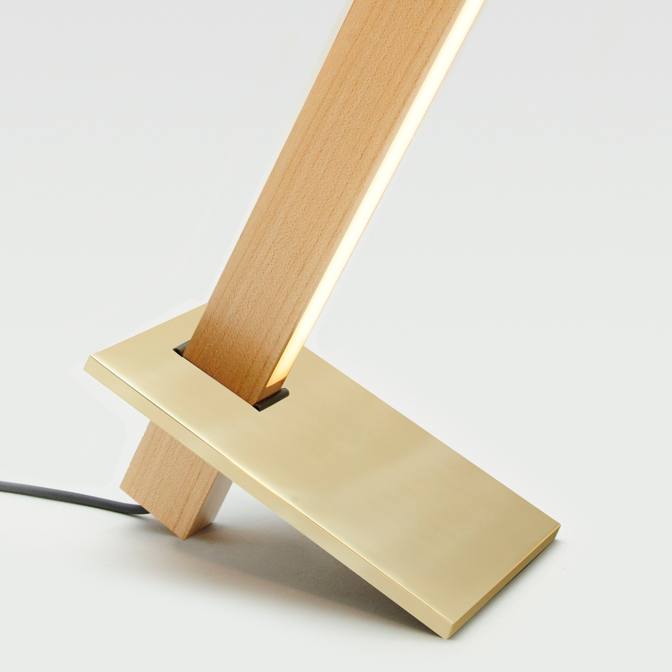 LED wooden table lamp 3ft TABLE TORCH Portable Collection By Stickbulb ...