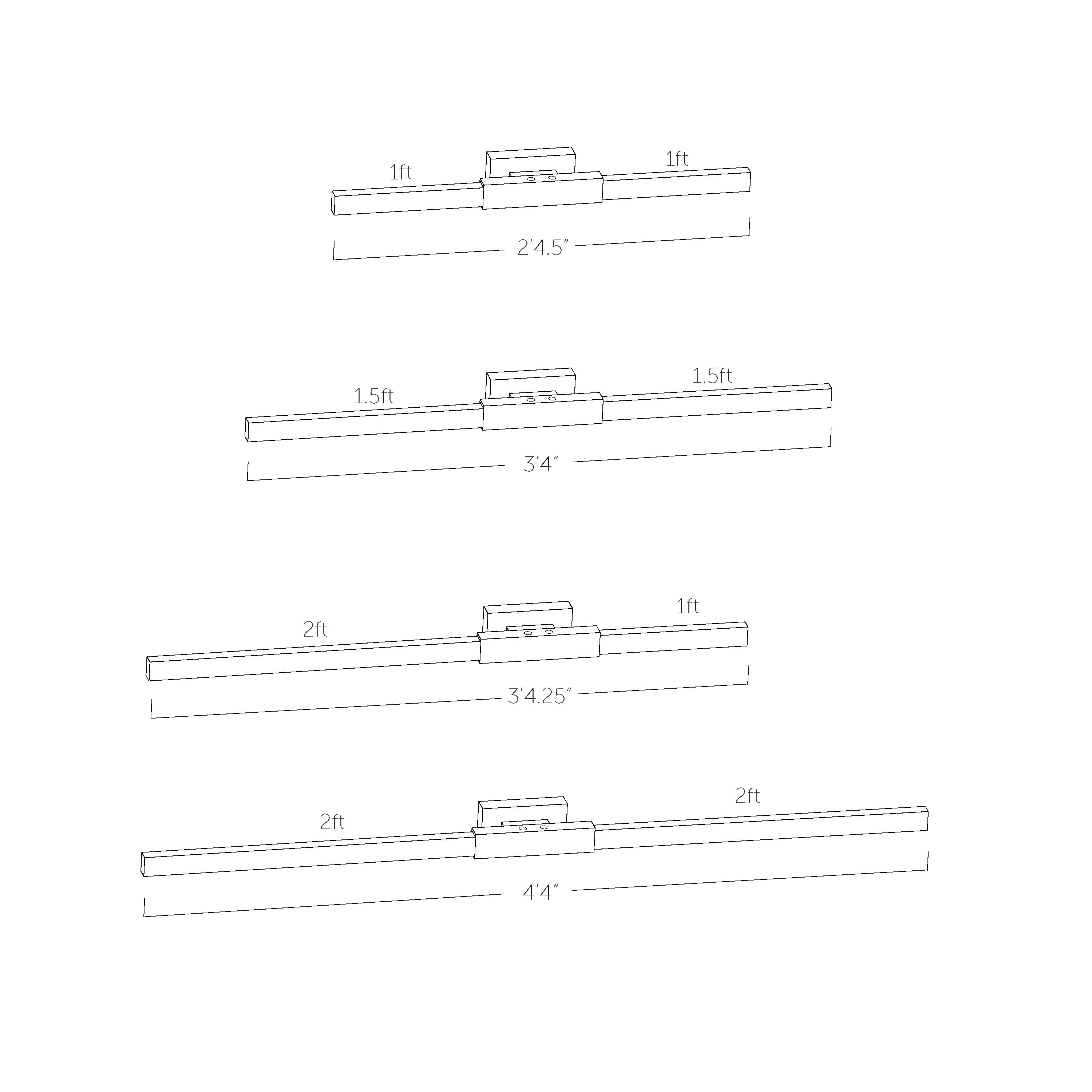 LED wooden wall lamp 3ft HORIZONTAL SCONCE Sconce Collection By ...