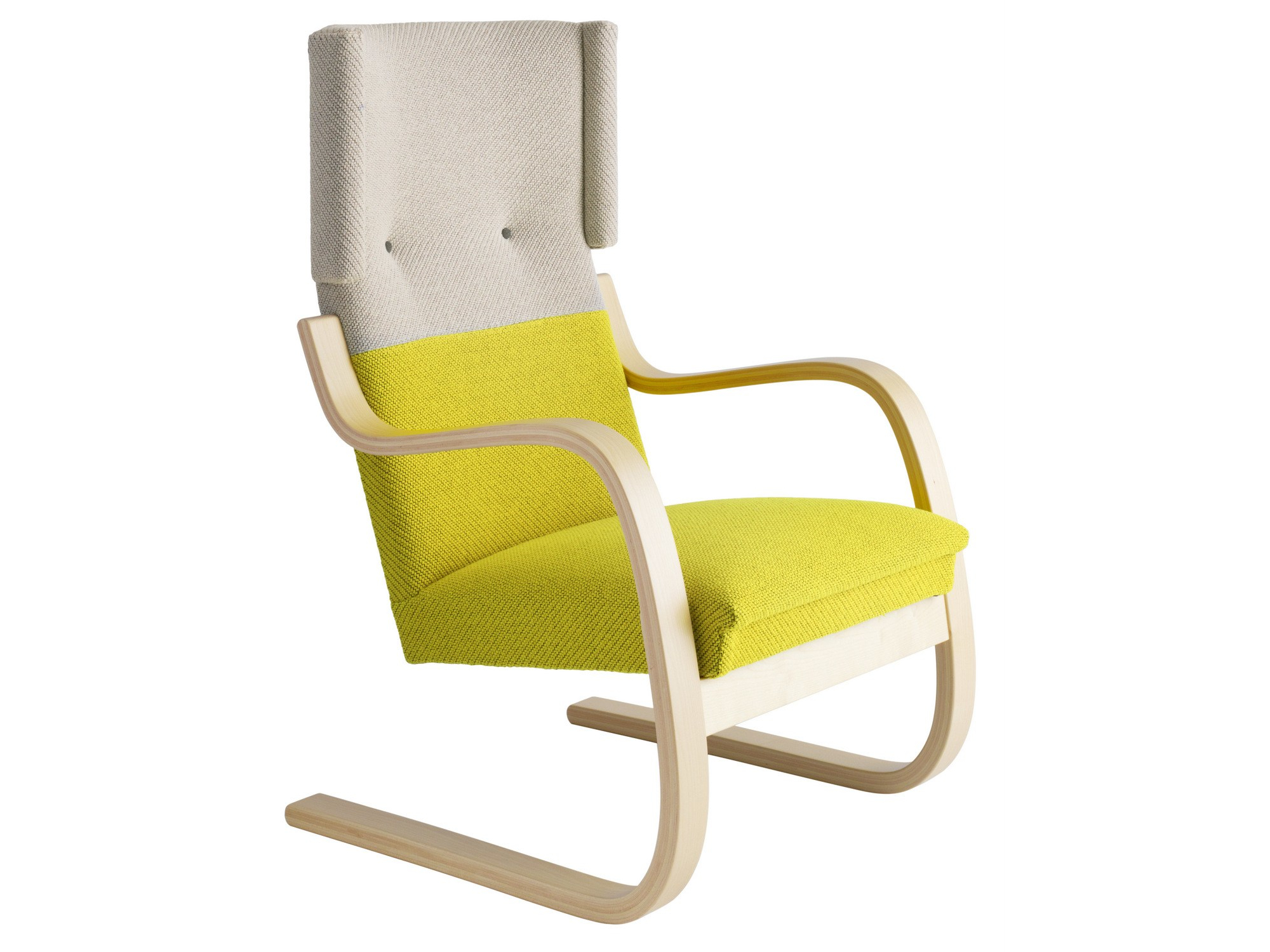 401 | Armchair Cantilever high-back wooden armchair By Artek | design ...