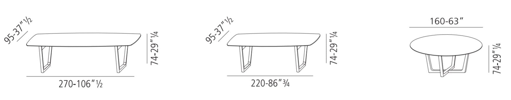 430 OPERA | Table By Vibieffe design Gianluigi Landoni