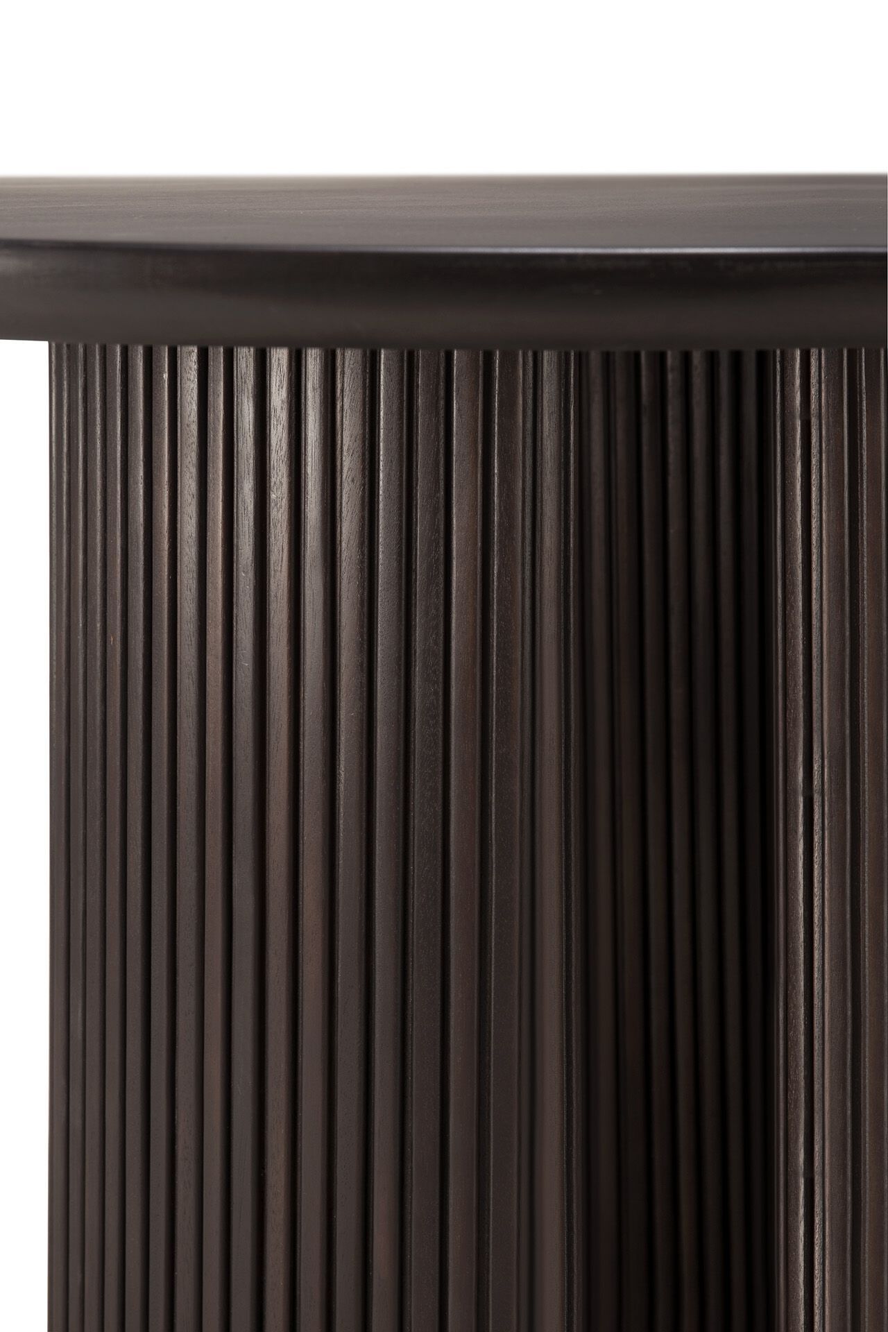 ROLLER MAX Round mahogany table By Ethnicraft | design Alain Van Havre