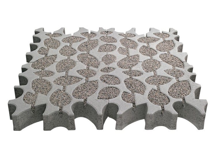 4GREEN Pavé autobloquant en béton By Tegolaia | design Flavio Maggiore