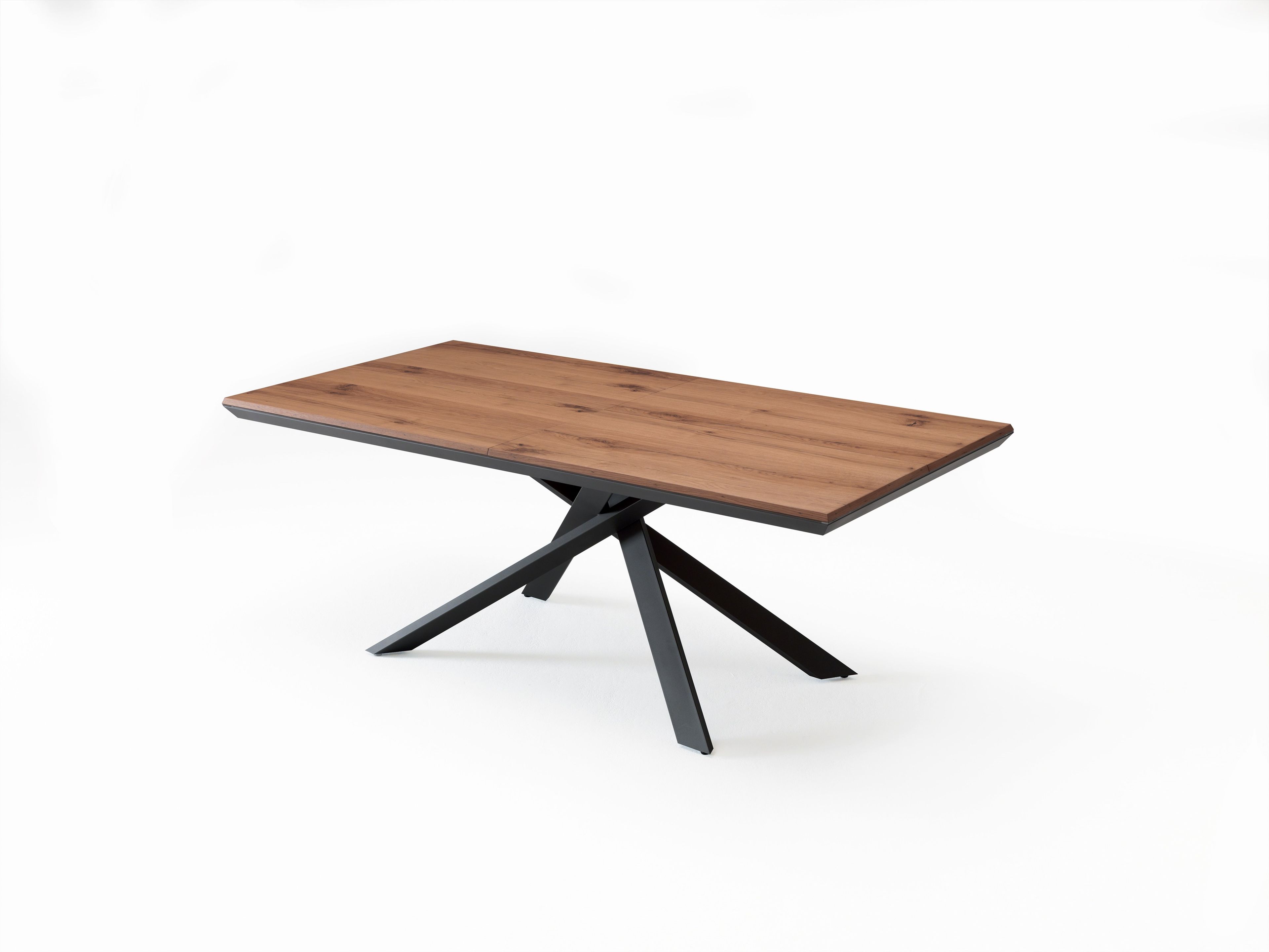 4X4 Table extensible rectangulaire en acier et bois By Ozzio Italia ...