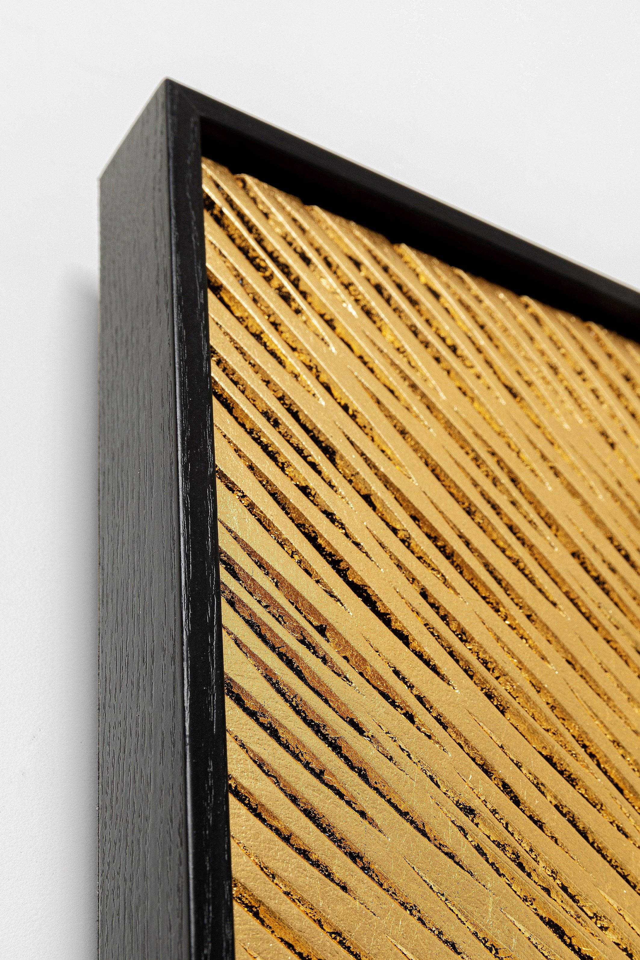 ART GEOMETRIC CIRCLE GOLD MDF Painting By KARE Design