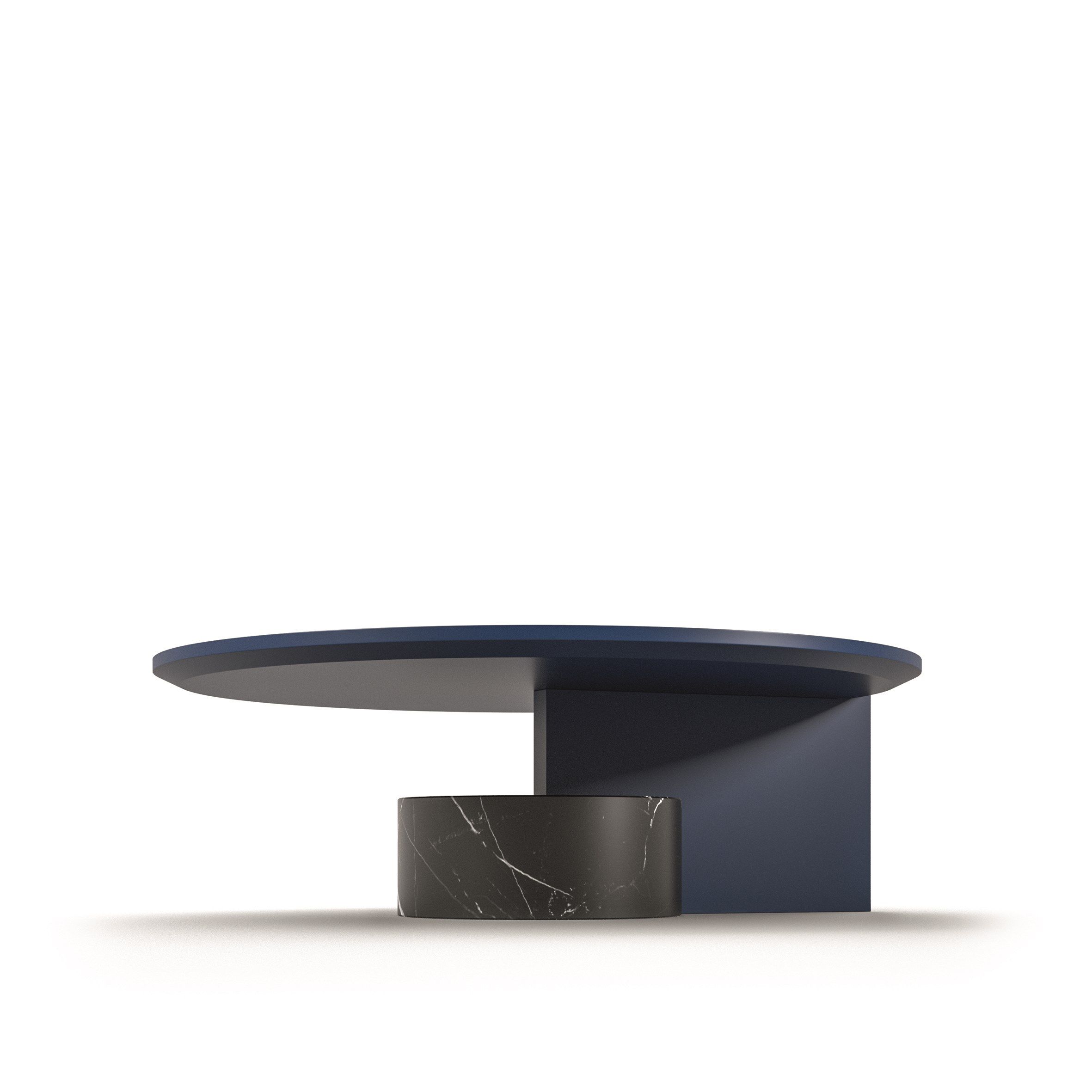 SENGU LOW TABLE Round wooden and marble coffee table By Cassina ...