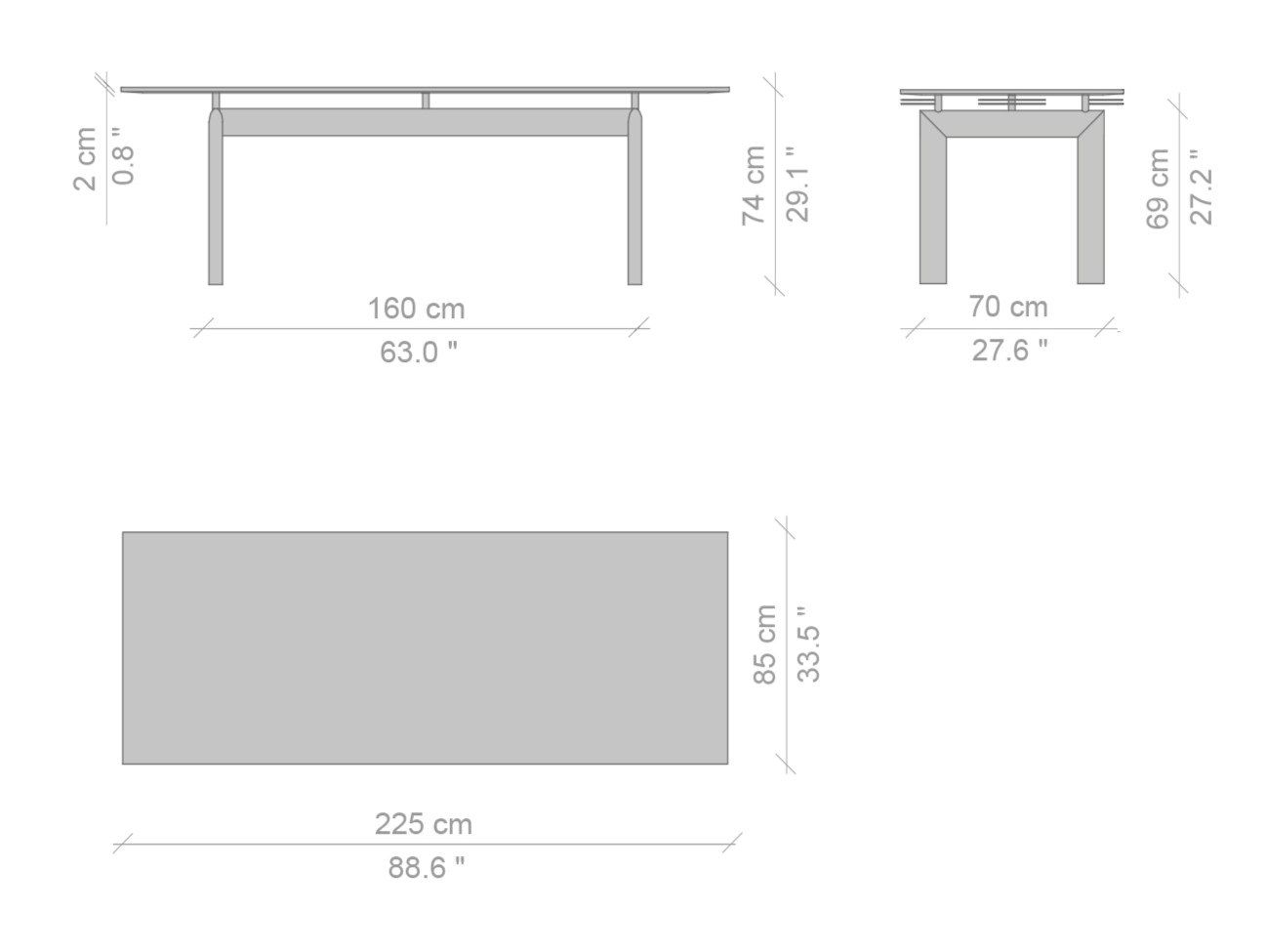 6 TABLE TUBE D’AVION, OUTDOOR Table de jardin rectangulaire en marbre ...
