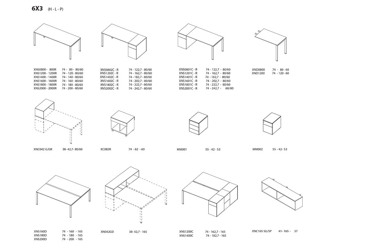 6X3 | Rectangular meeting table 6X3 Collection By Ultom